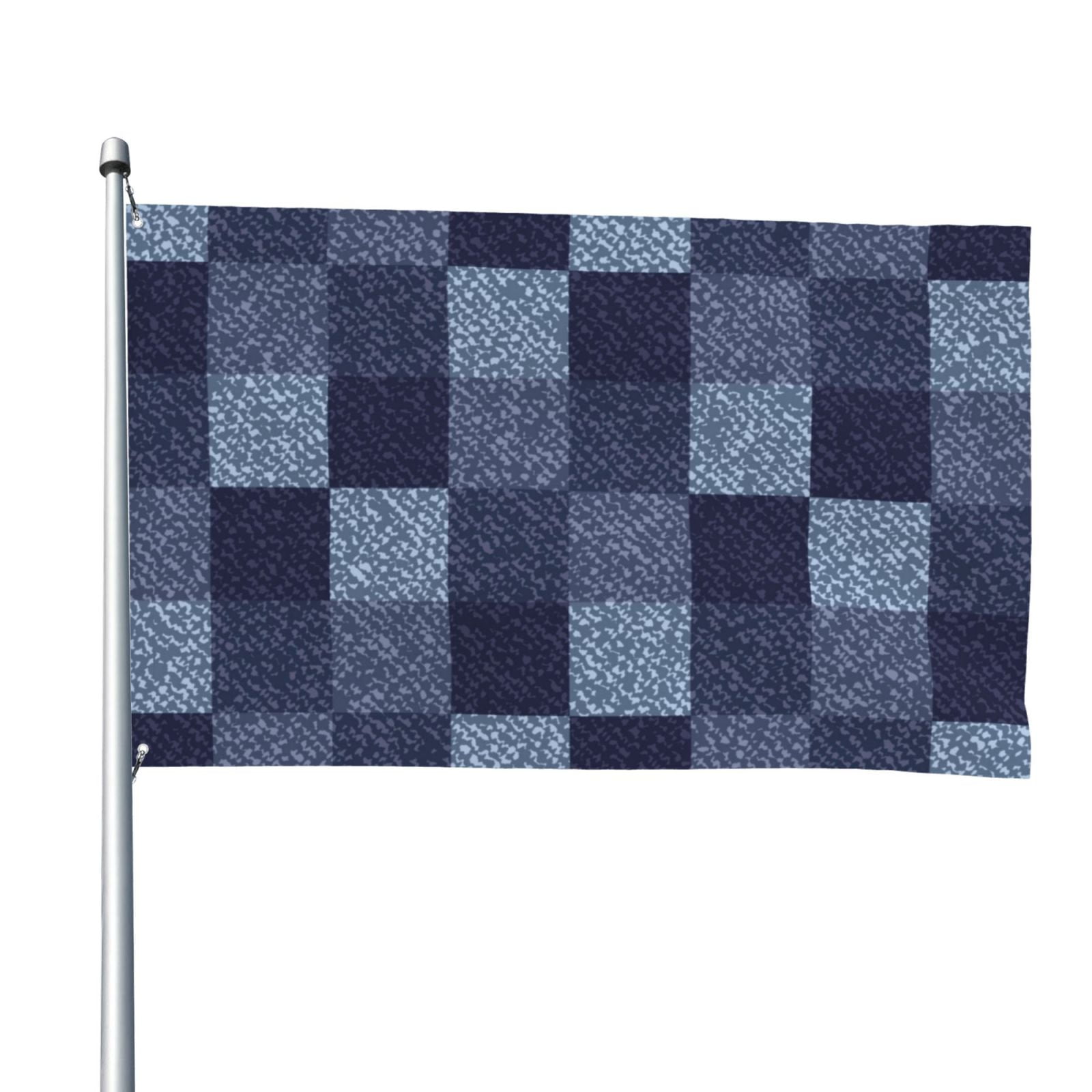 Kll Blue Gingham Buffalo Check Flag 4x6 Ft Parade Party Flag Outdoor ...