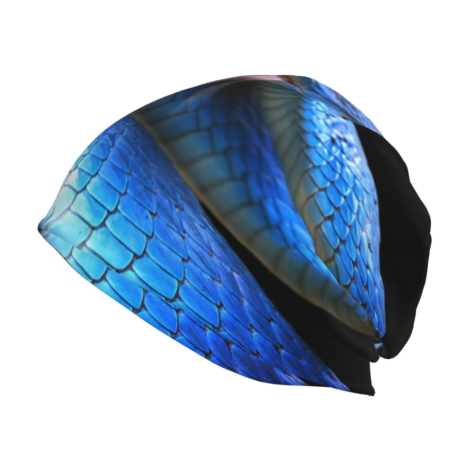 Kll Blue Viper Snake Winter Fall Beanie Knit Hats For Men & Women ...