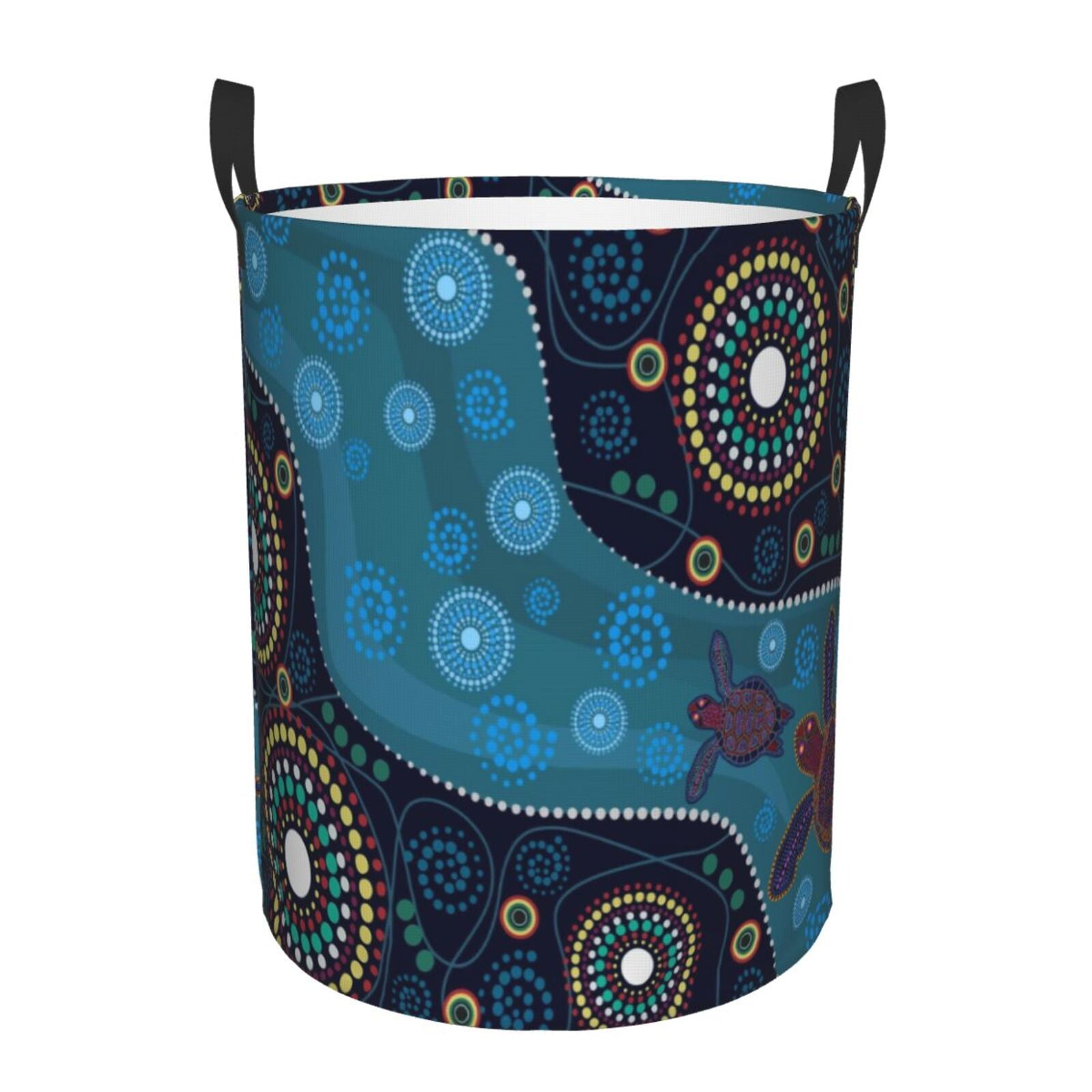 Kll Bohemian Turtle Waterproof Foldable Laundry Hamper Bucket With ...