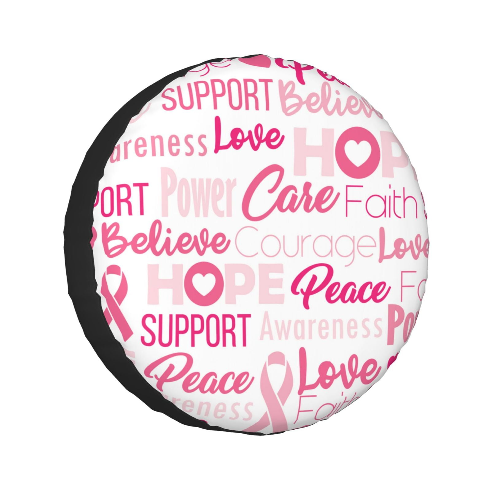 Kll Breast Cancer Pink Ribbons Awareness Tire Cover,Universal Wheel ...