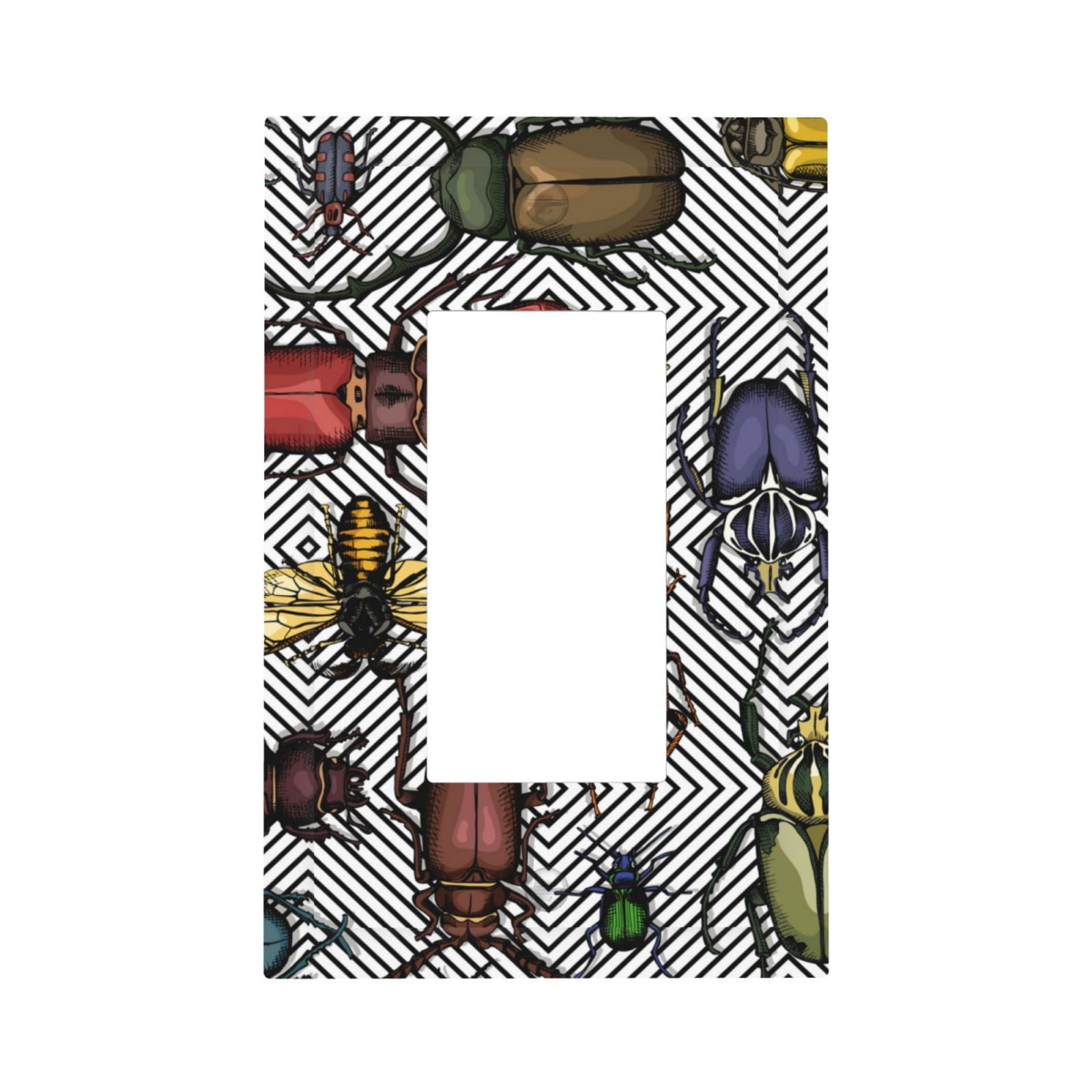 Kll Bright Insects Wall Plate,Gloss Finish,Standard Size 1 - 5" X 3 ...