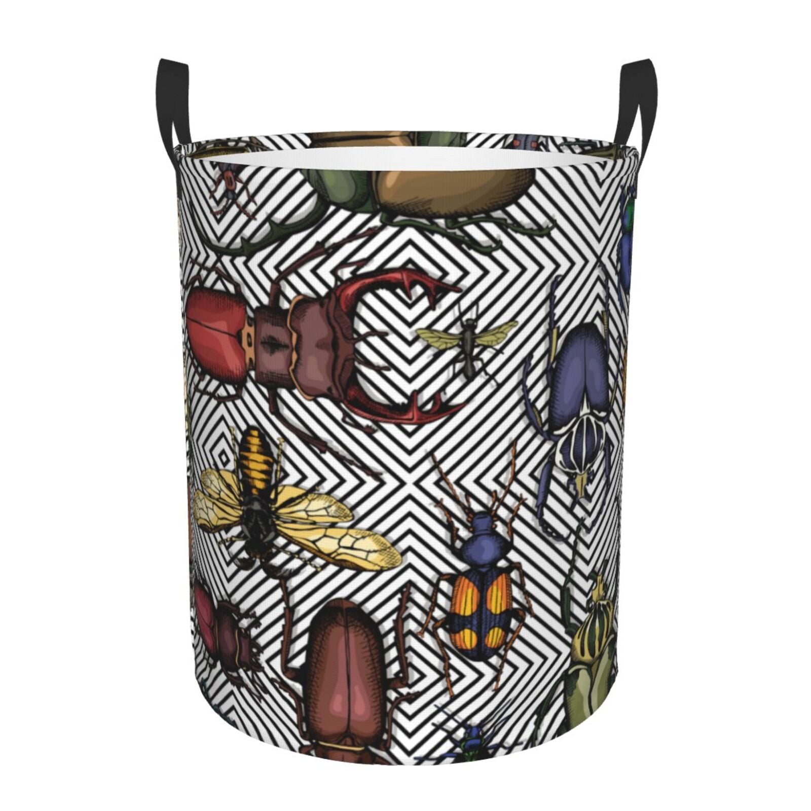 Kll Bright Insects Waterproof Foldable Laundry Hamper Bucket With ...