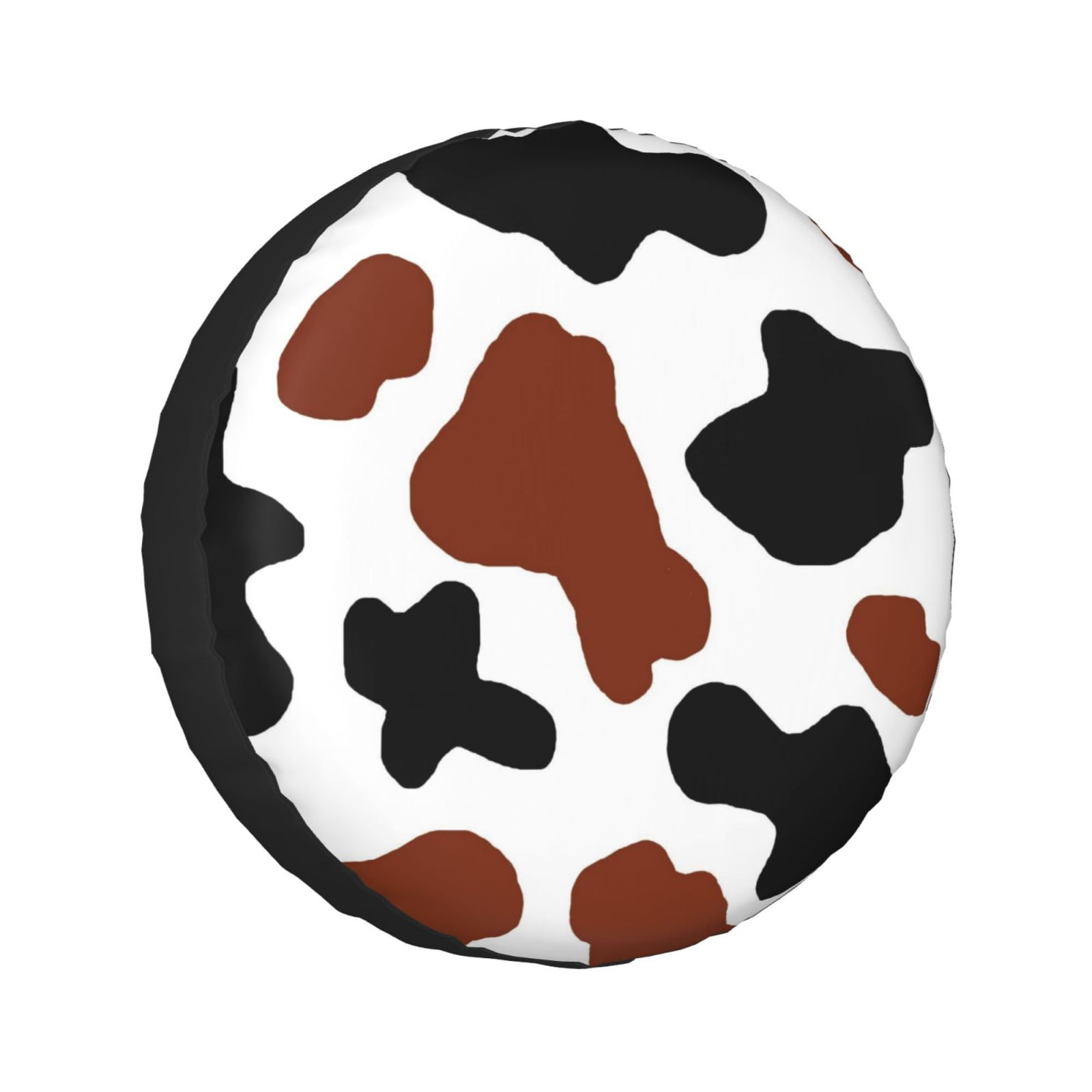 Kll Brown Black Cow Tire Cover,Universal Wheel Tire Cover For Trailer ...
