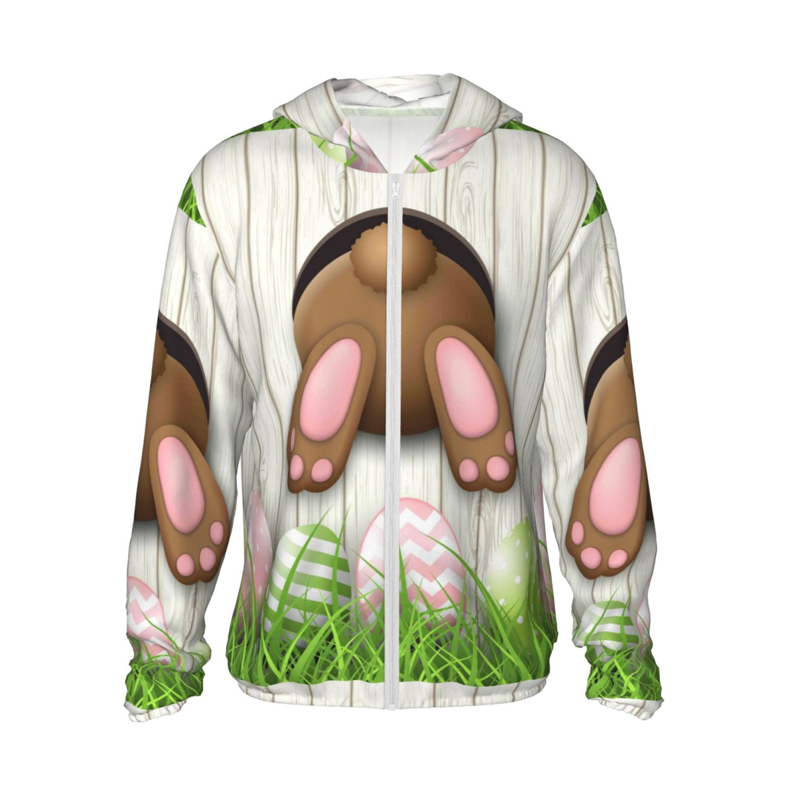 Kll Brown Bunny Bottom And Easter Eggs Print Men'S Women’s Upf 50+ Sun ...