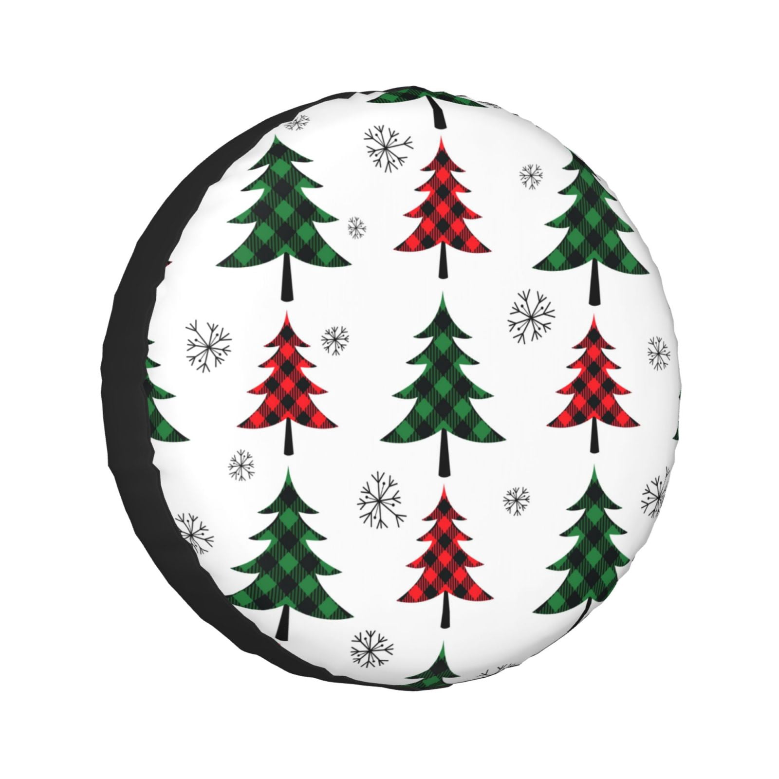 Kll Buffalo Plaid Christmas Trees Tire Cover,Universal Wheel Tire Cover ...