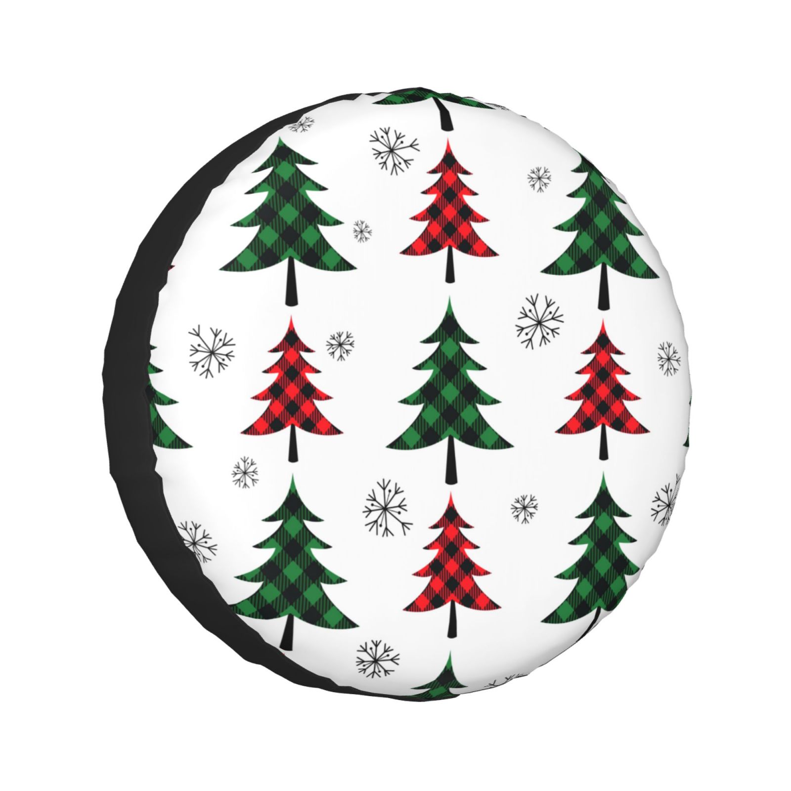 Kll Buffalo Plaid Christmas Trees Tire Cover,Universal Wheel Tire Cover ...