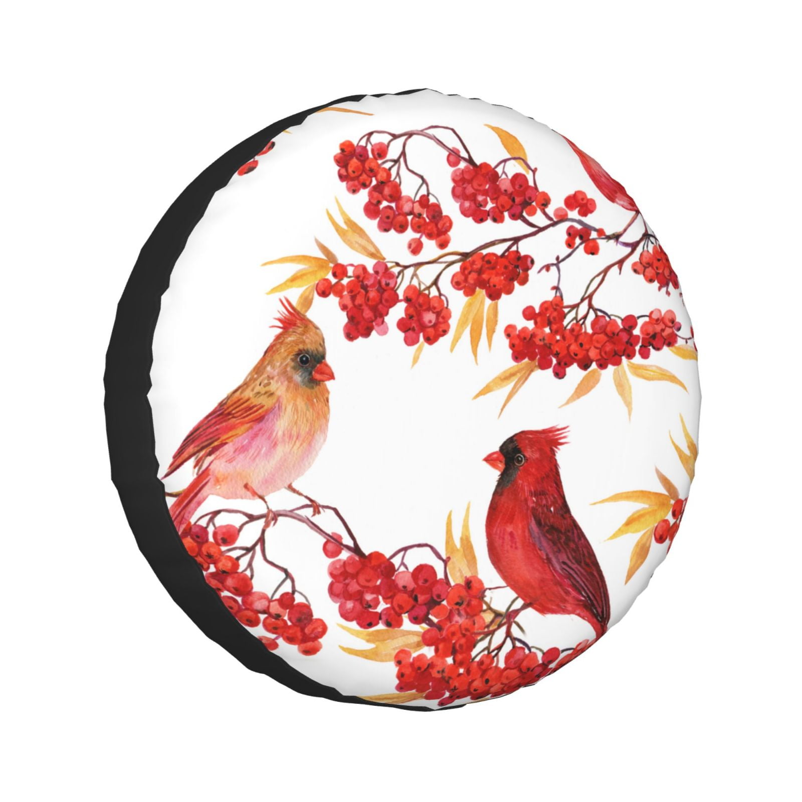Kll Bullfinch On Branch Tire Cover,Universal Wheel Tire Cover For ...