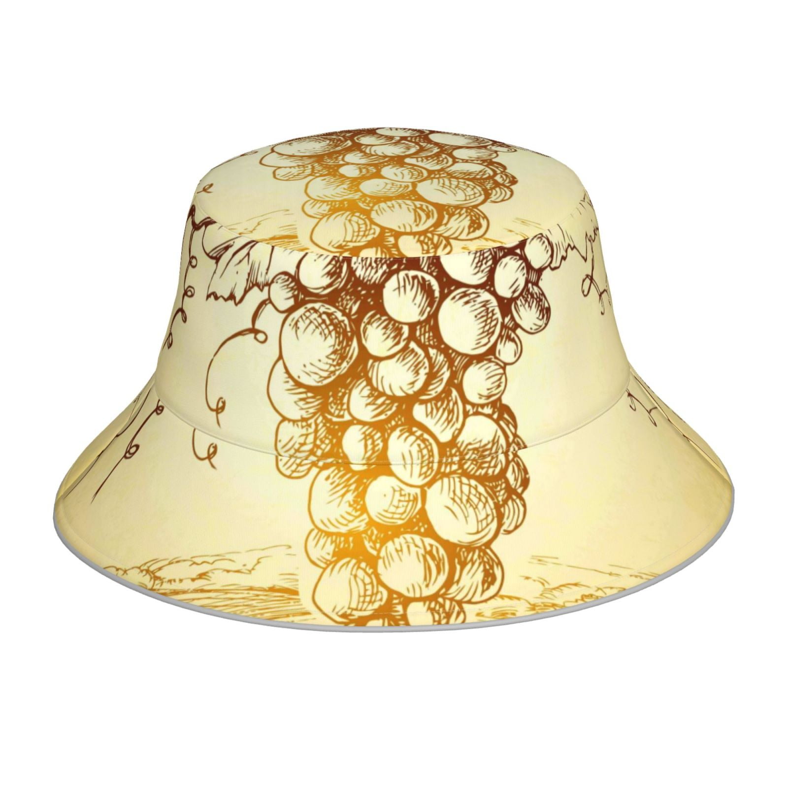 Kll Bunch Of Grapes Bucket Hat For Women Men Packable Travel Beach Sun ...