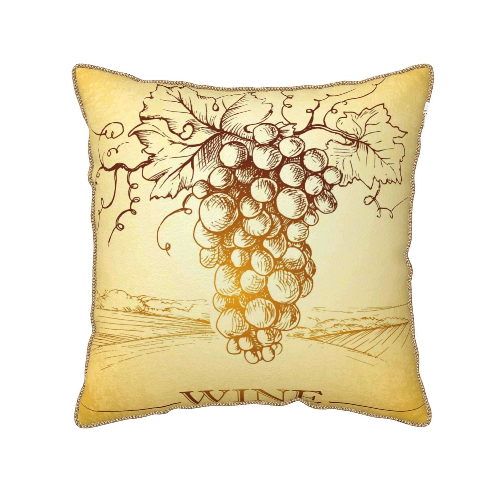 Kll Bunch Of Grapes Decorative Throw Pillow Covers Velvet Soft For ...