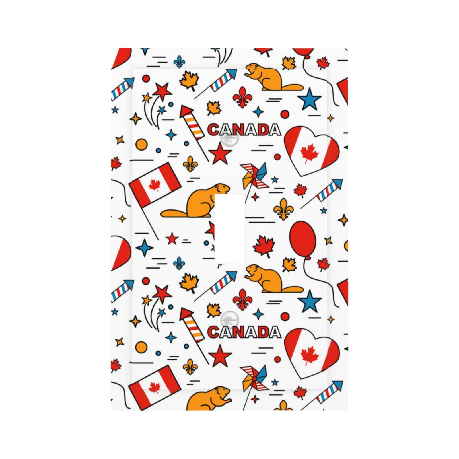 Kll Canada Day Wall Plate,Gloss Finish,Standard Size 1 - 5" X 3 ...