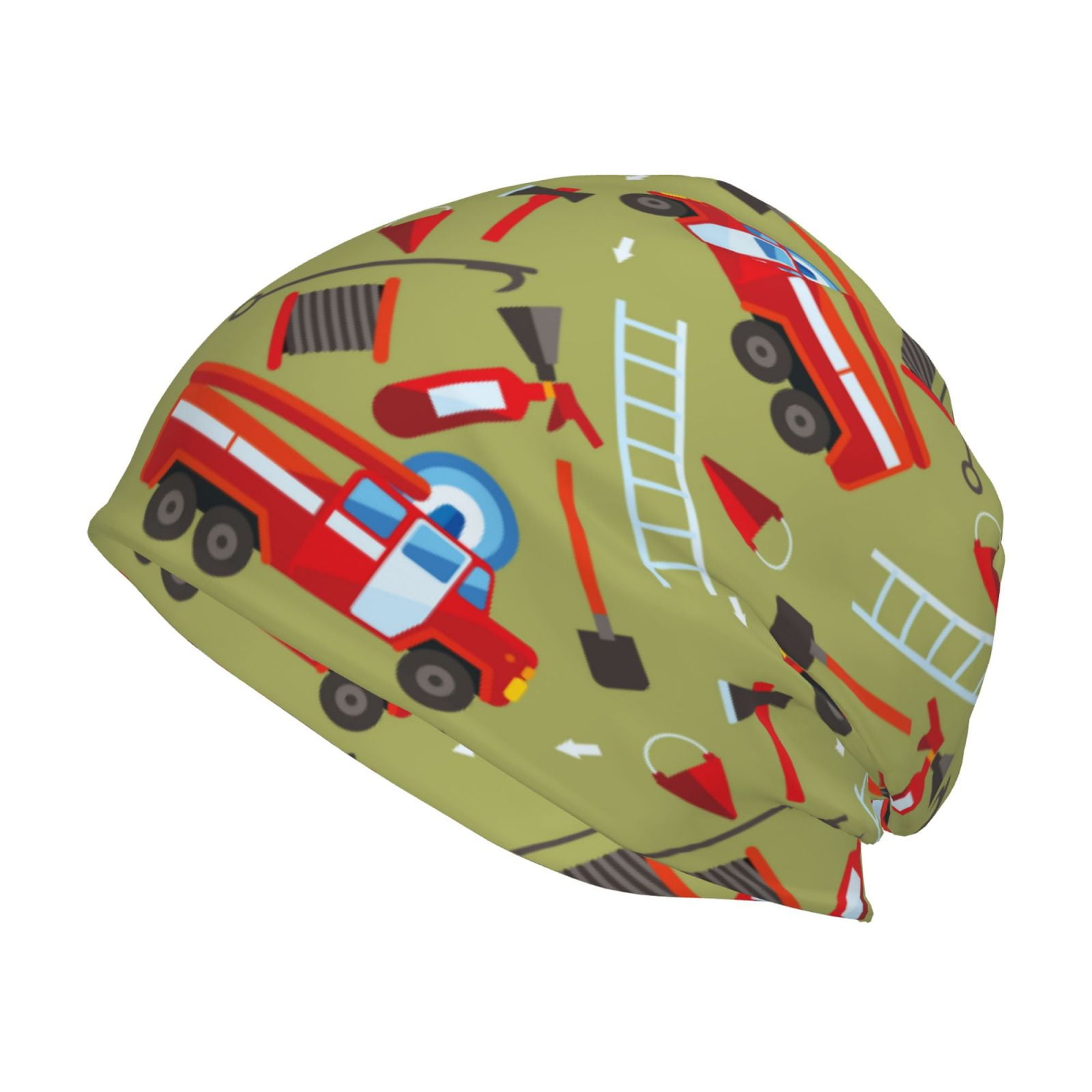 Kll Cartoon Fire Truck Winter Fall Beanie Knit Hats For Men & Women ...