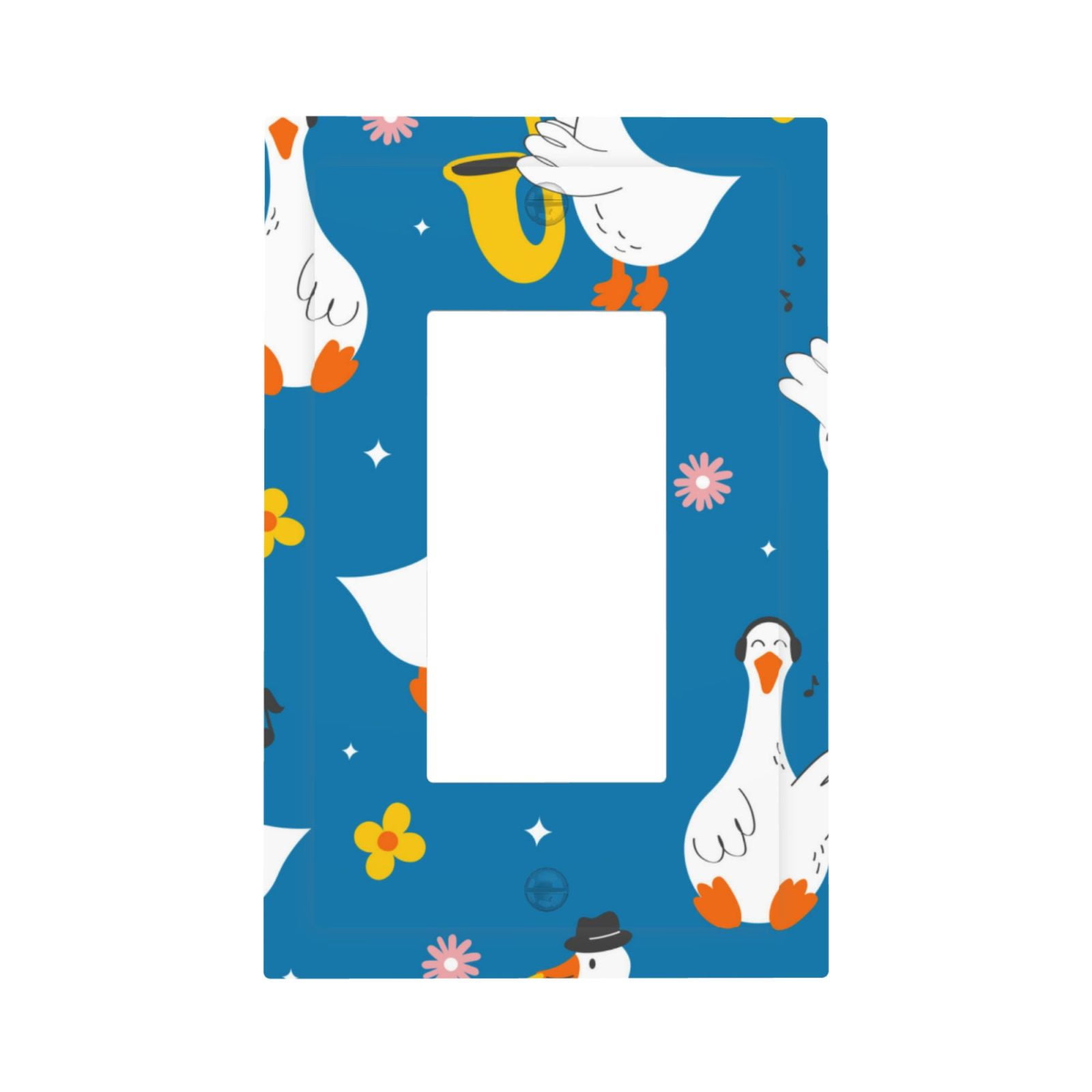Kll Cartoon Goose Wall Plate,Gloss Finish,Standard Size 1 - 5" X 3 ...