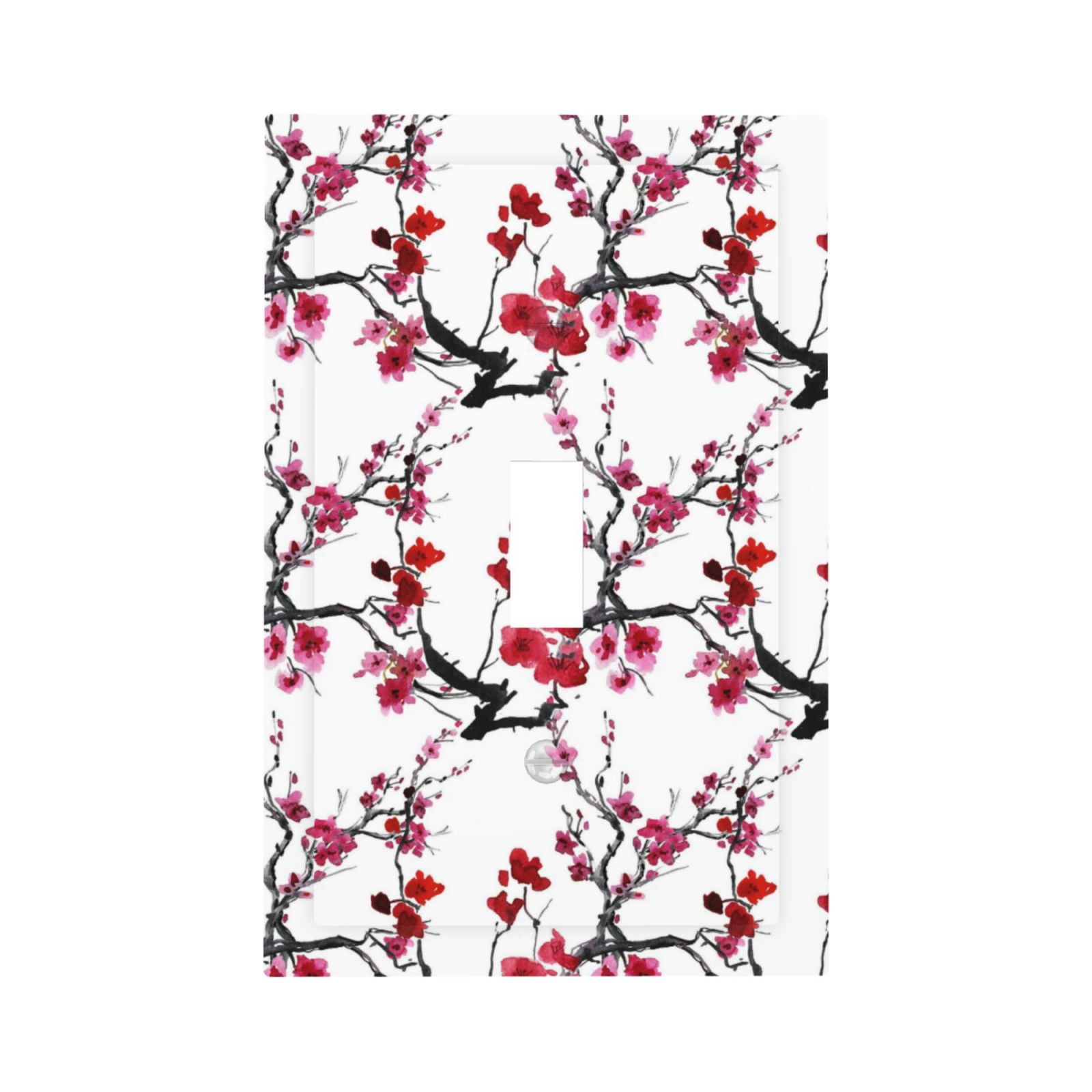 Kll Cherry Blossoms Wall Plate,Gloss Finish,Standard Size 1 - 5" X 3 ...