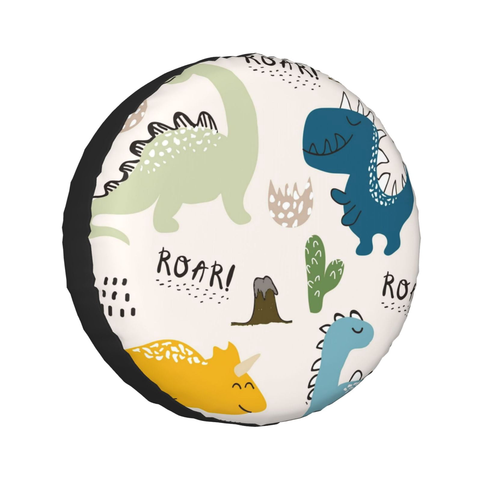 Kll Childish Dinosaur Tire Cover,Universal Wheel Tire Cover For Trailer ...