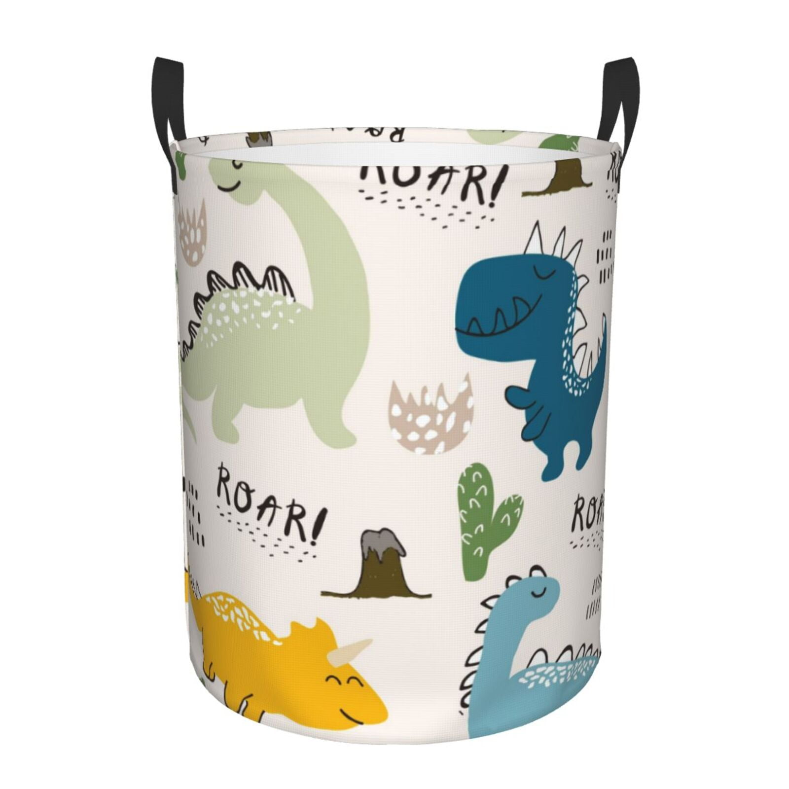 Kll Childish Dinosaur Waterproof Foldable Laundry Hamper Bucket With ...