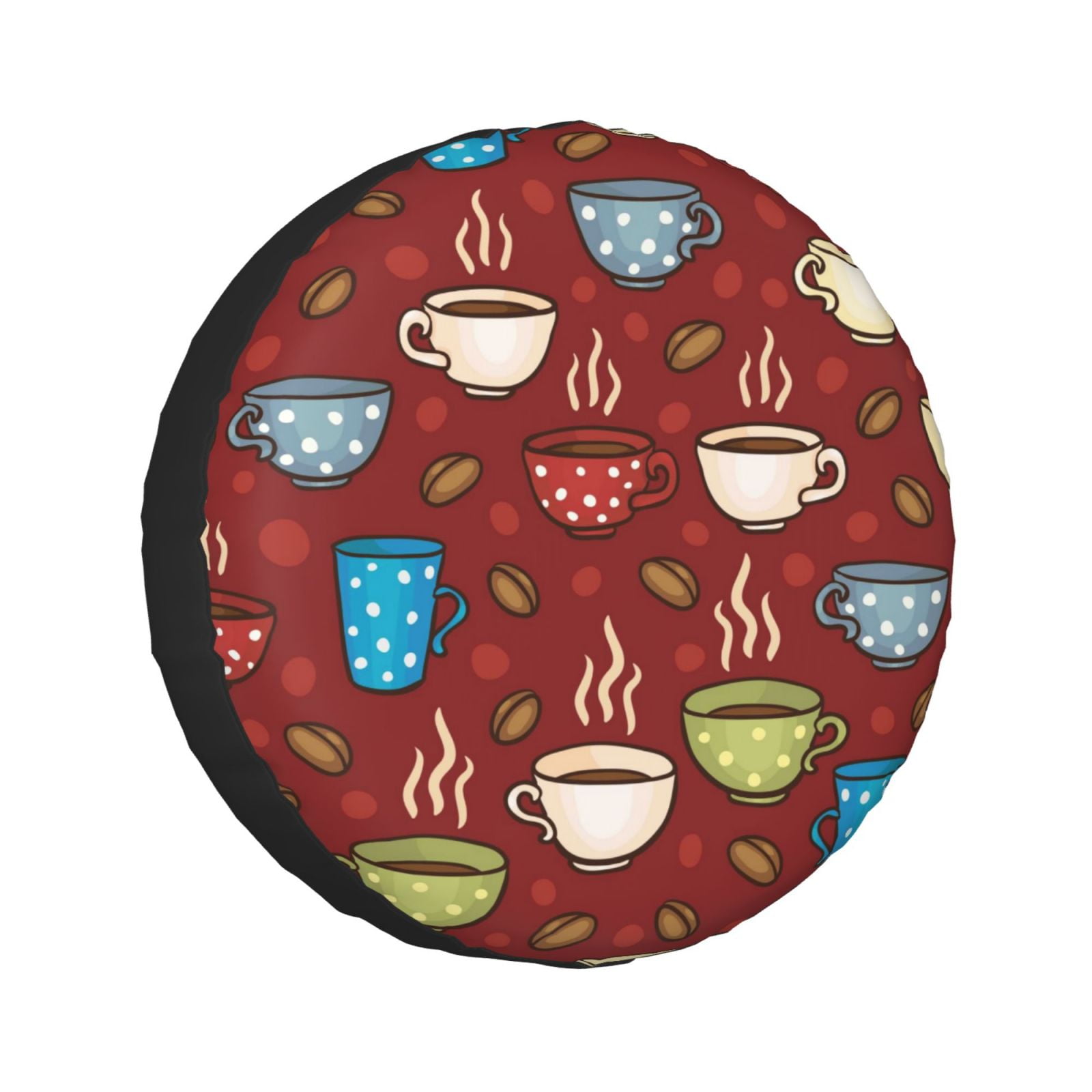 Kll Coffee Cups Tire Cover,Universal Wheel Tire Cover For Trailer, Rv ...