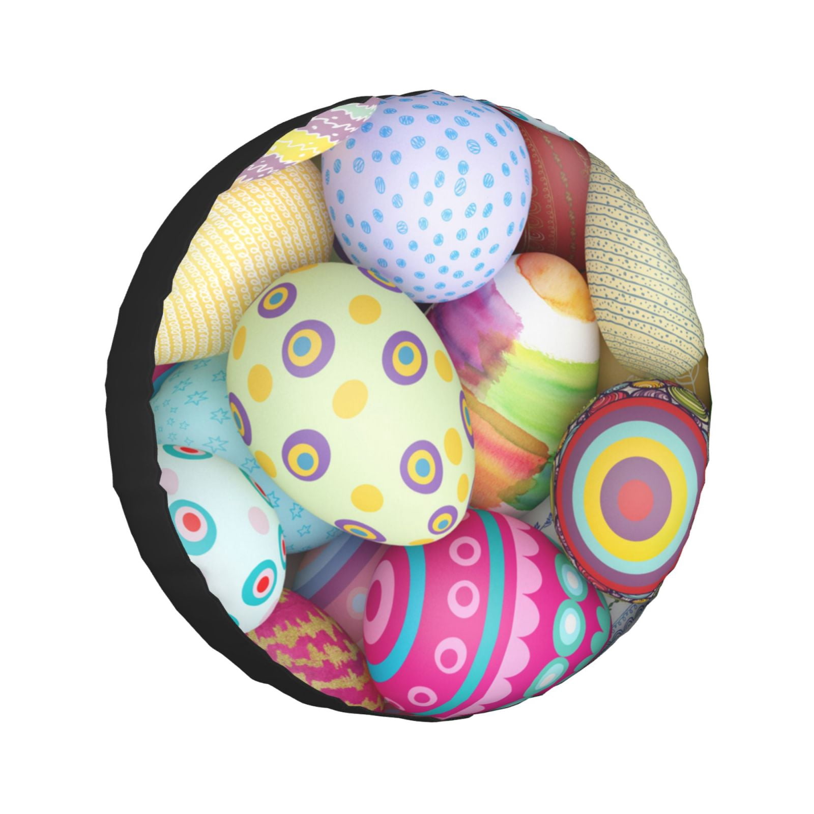Kll Colorful Easter Eggs Tire Cover,Universal Wheel Tire Cover For ...