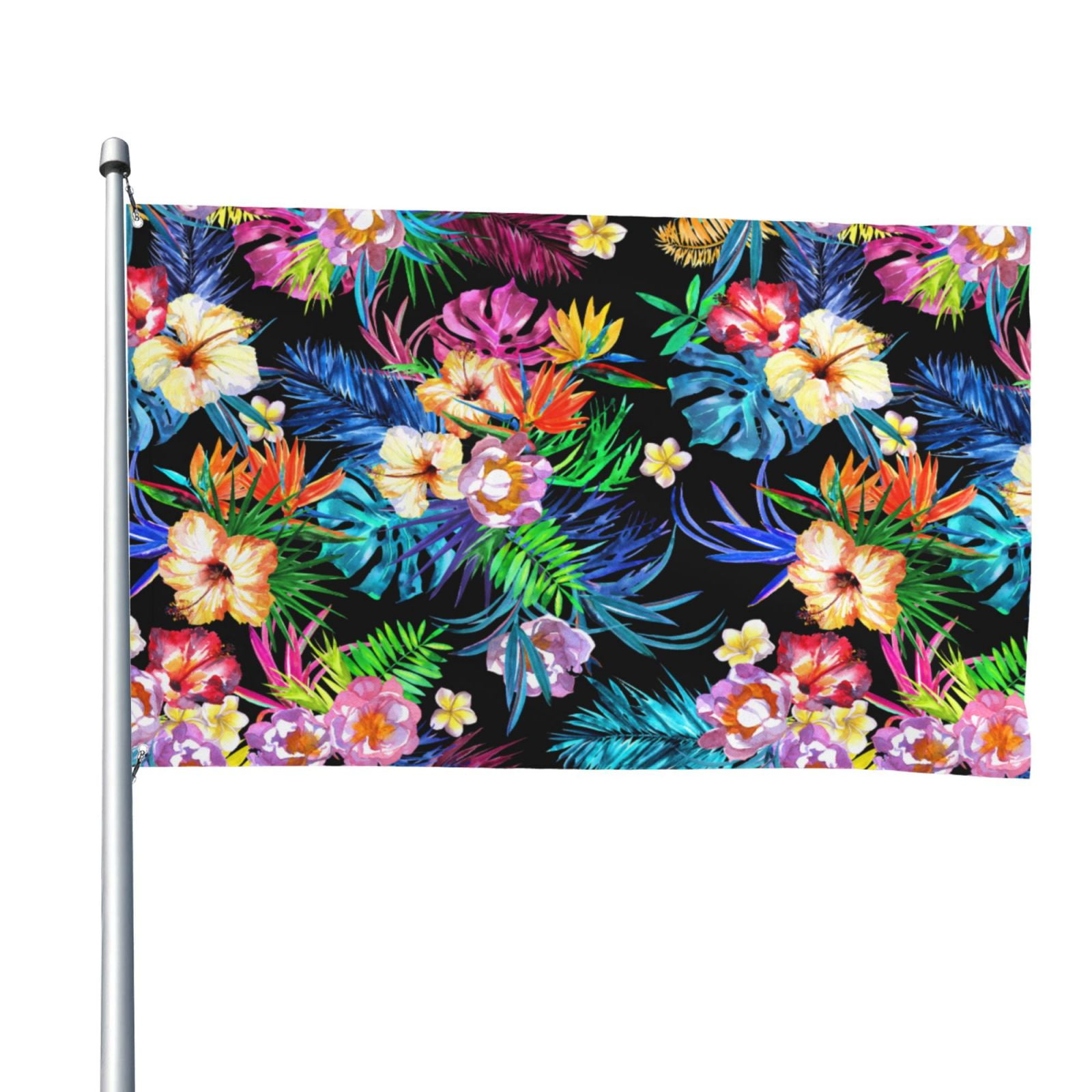 Kll Colorful Flowers Flag 4x6 Ft Parade Party Flag Outdoor Flag ...