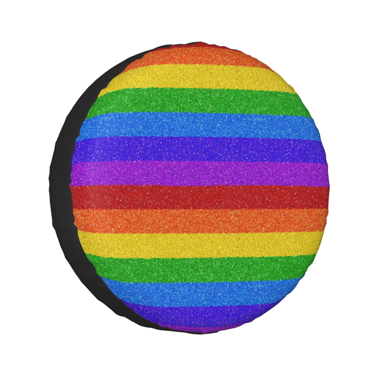 Kll Colorful Glitter Rainbow Tire Cover,Universal Wheel Tire Cover For ...