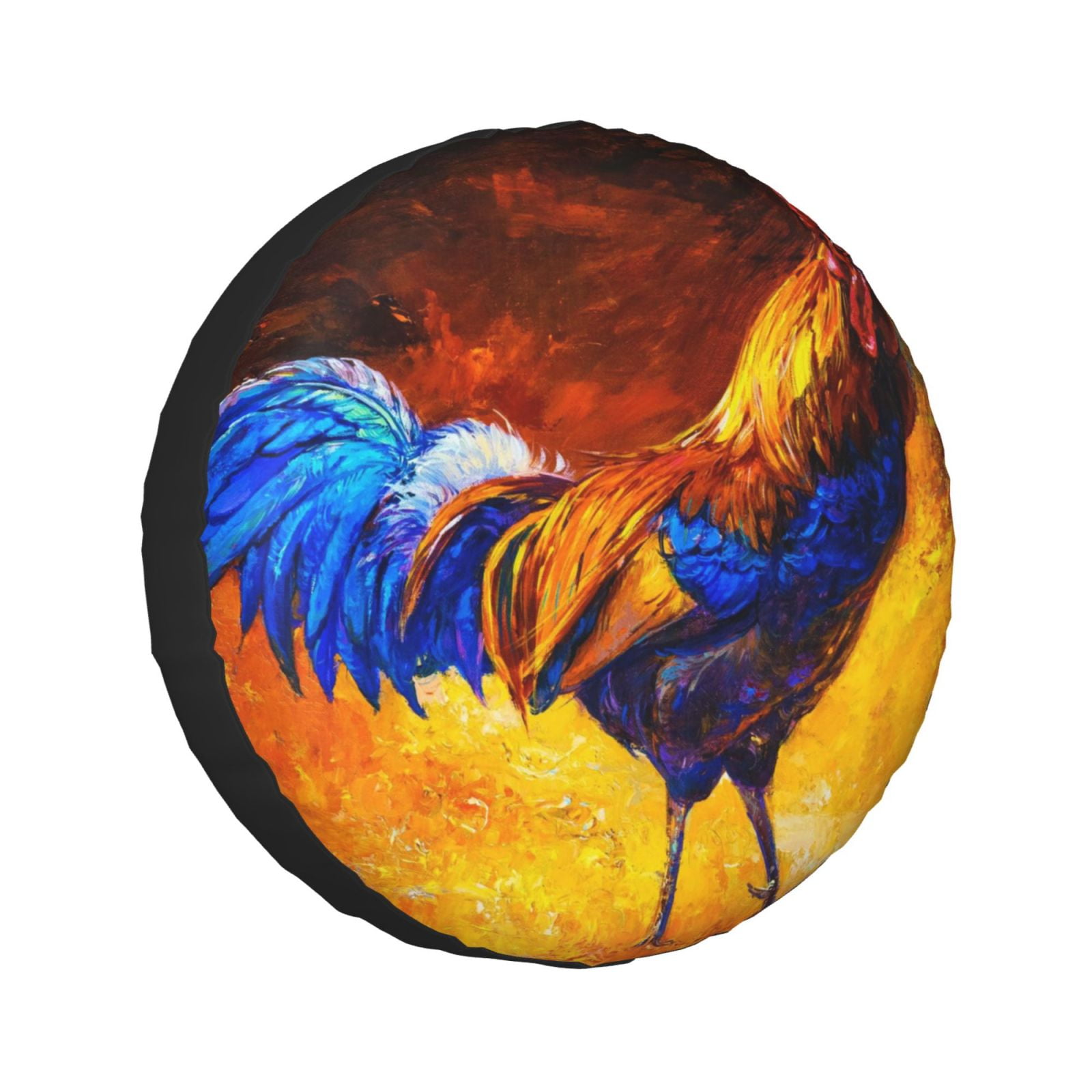 Kll Colorful Rooster Tire Cover,Universal Wheel Tire Cover For Trailer ...