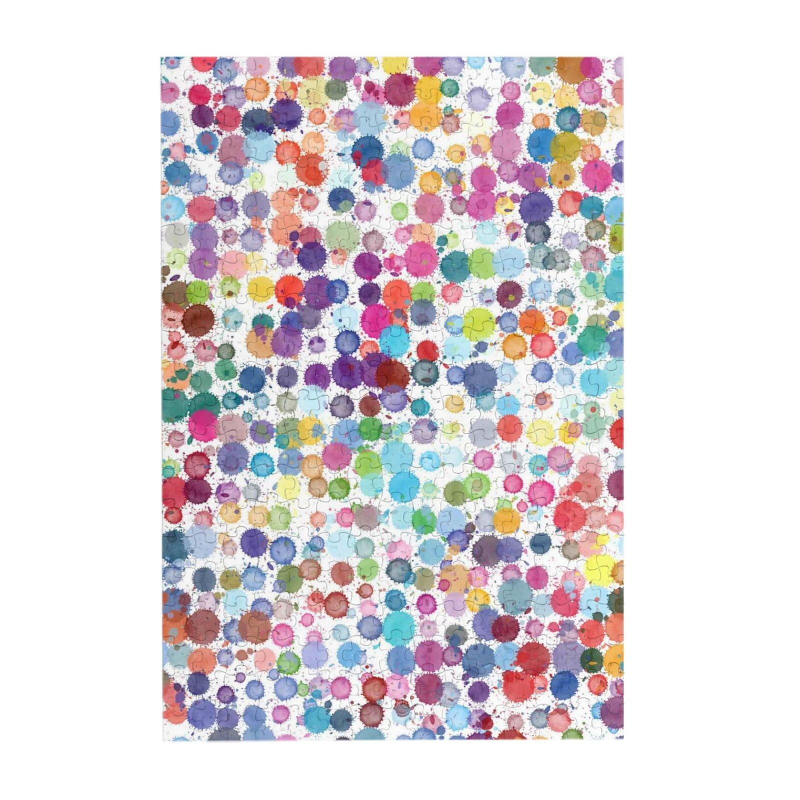 Kll Colorful Watercolor Dots - 300 Piece Jigsaw Puzzle For Adult And ...