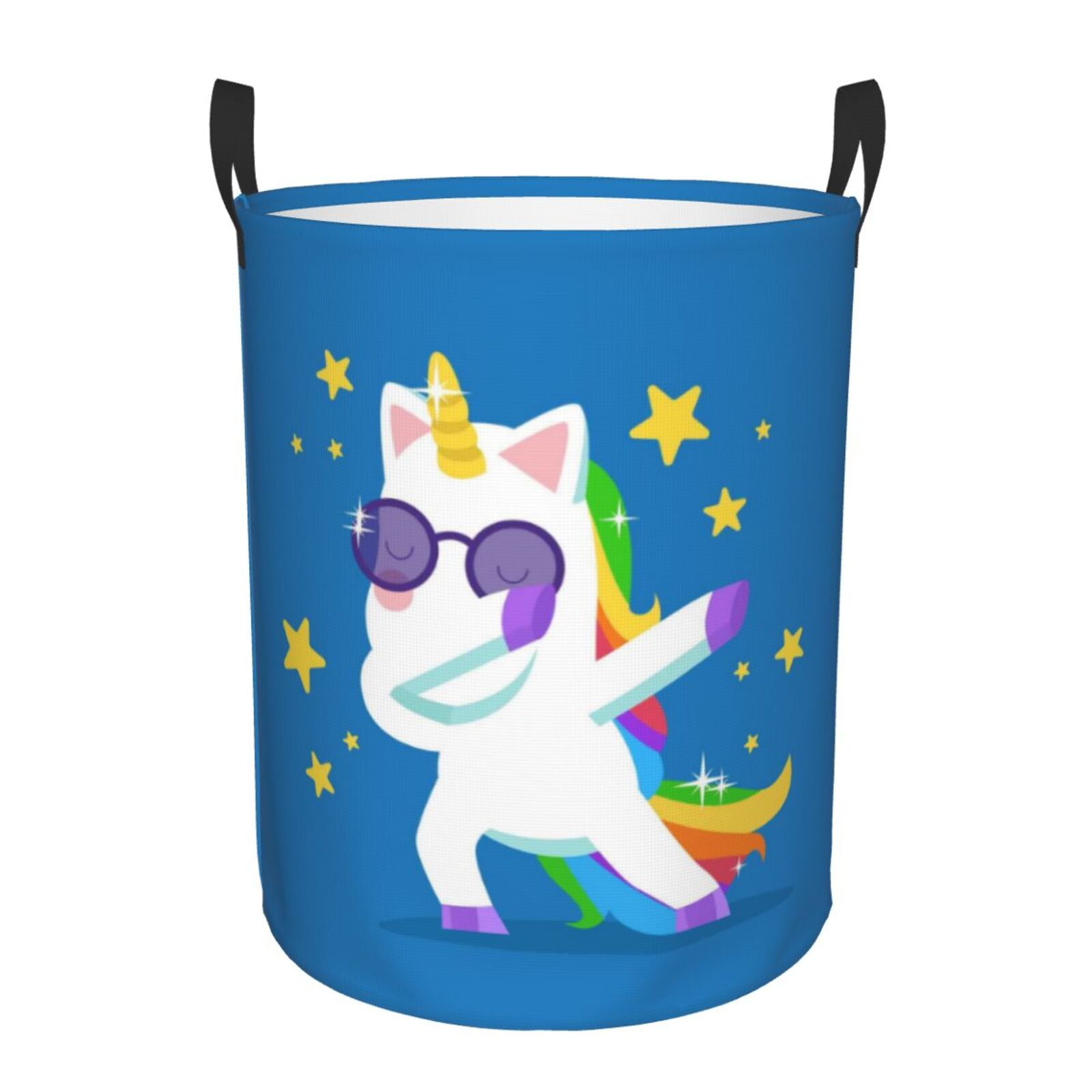 Kll Cool Unicorn Star Golden Waterproof Foldable Laundry Hamper Bucket ...
