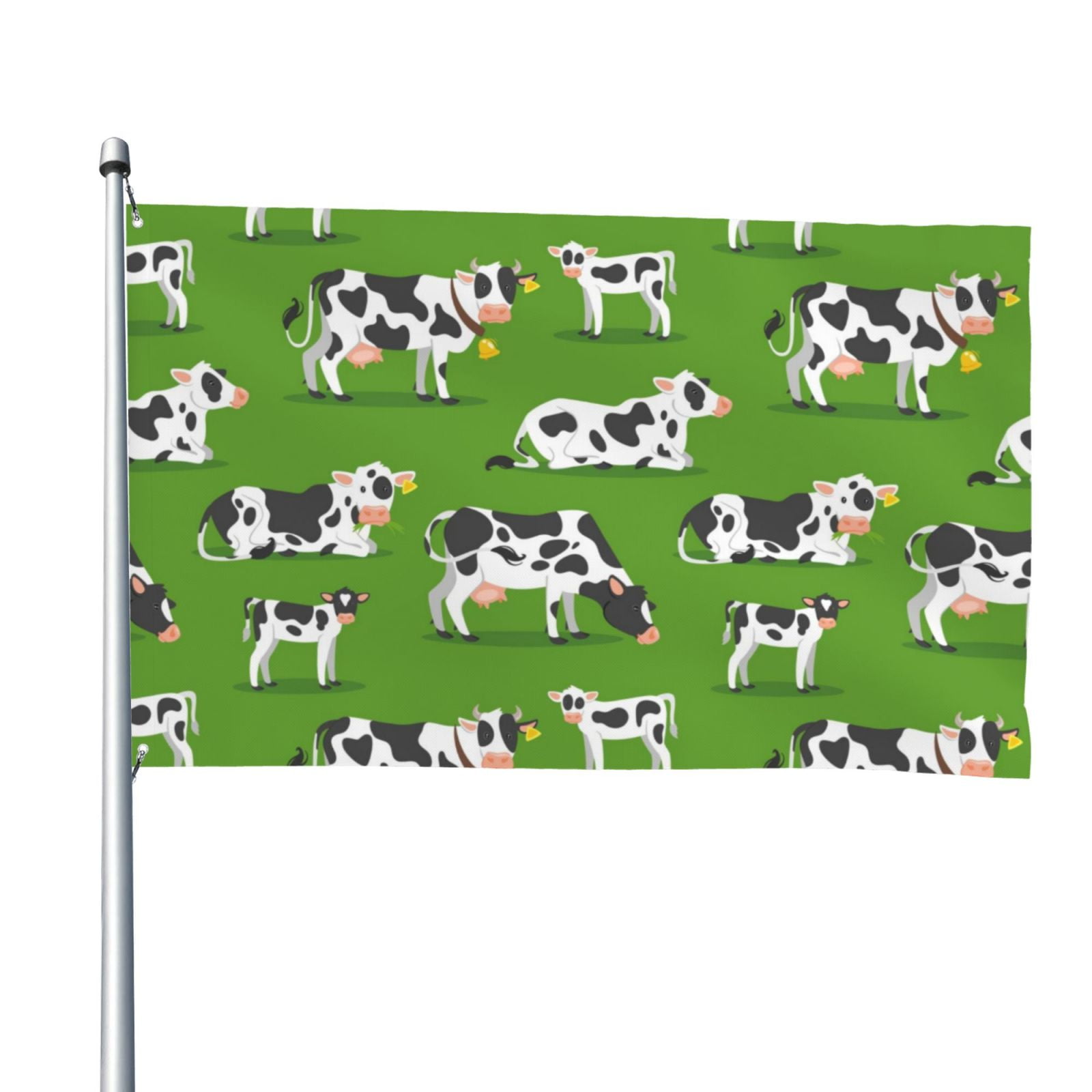 Kll Cows With Calfs Green Flag 4x6 Ft Parade Party Flag Outdoor Flag ...