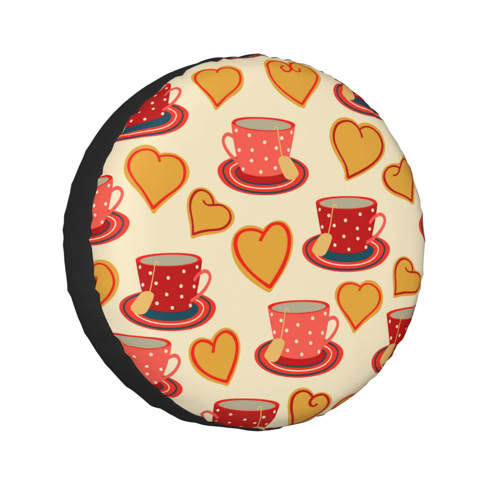 Kll Cups Of Tea Tire Cover,Universal Wheel Tire Cover For Trailer, Rv ...