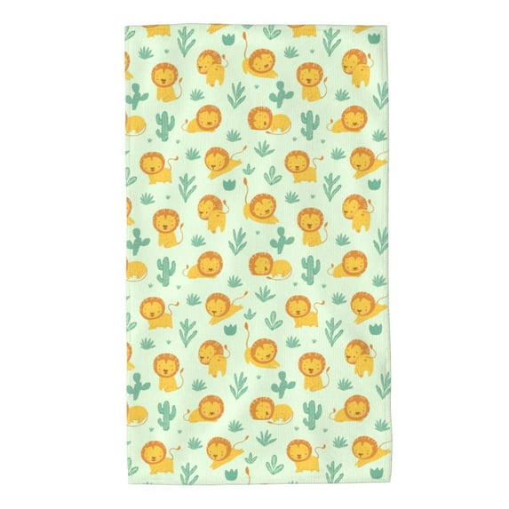 Kll Cute Baby Lion Ultra Absorbent & Soft Hand Towels For Bath, Hand ...