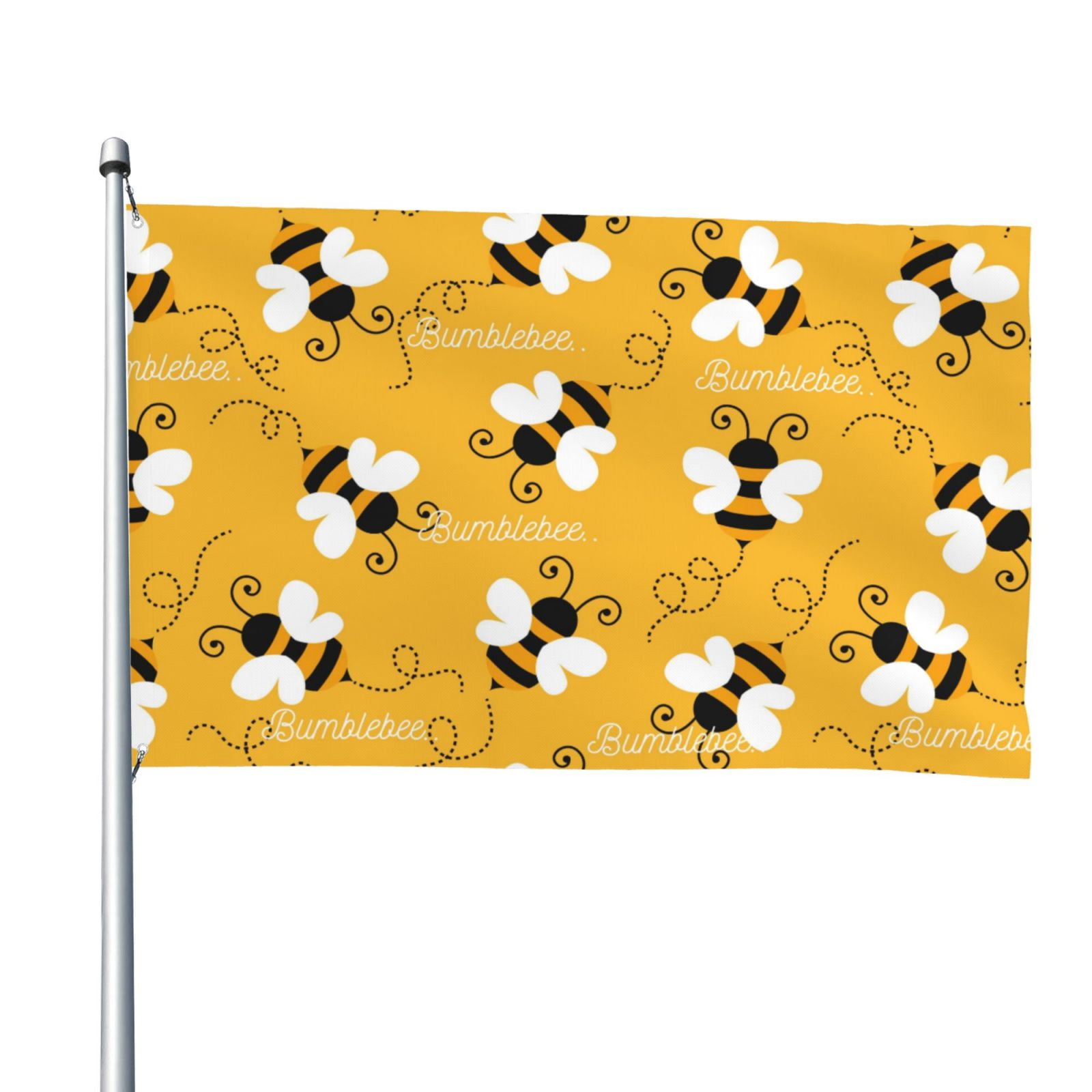 Kll Cute Bee Butterfly Yelllow Flag 4x6 Ft Parade Party Flag Outdoor ...