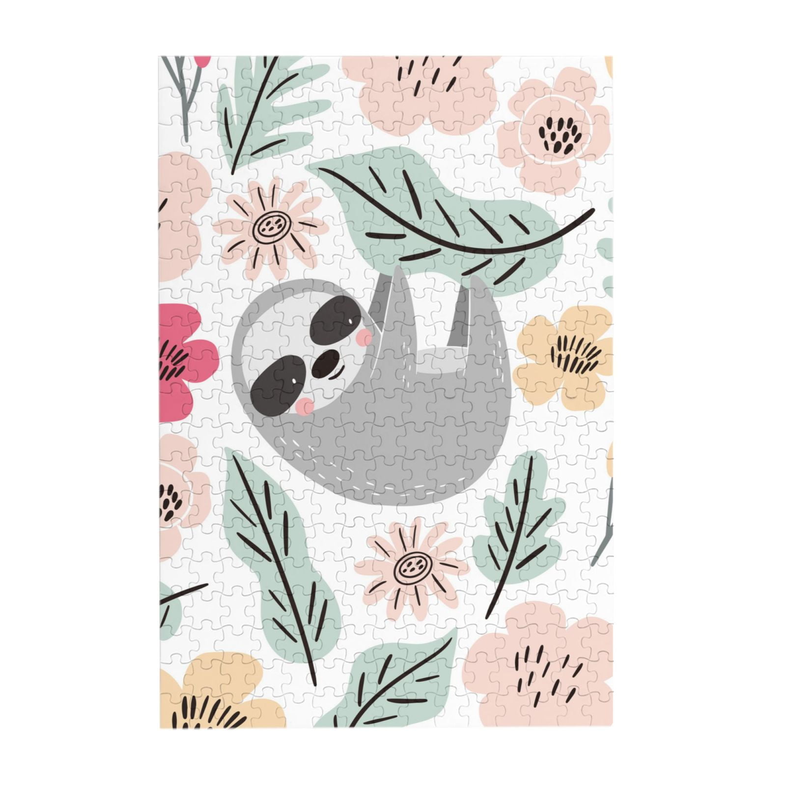Kll Cute Cartoon Sloth - 300 Piece Jigsaw Puzzle For Adult And ...