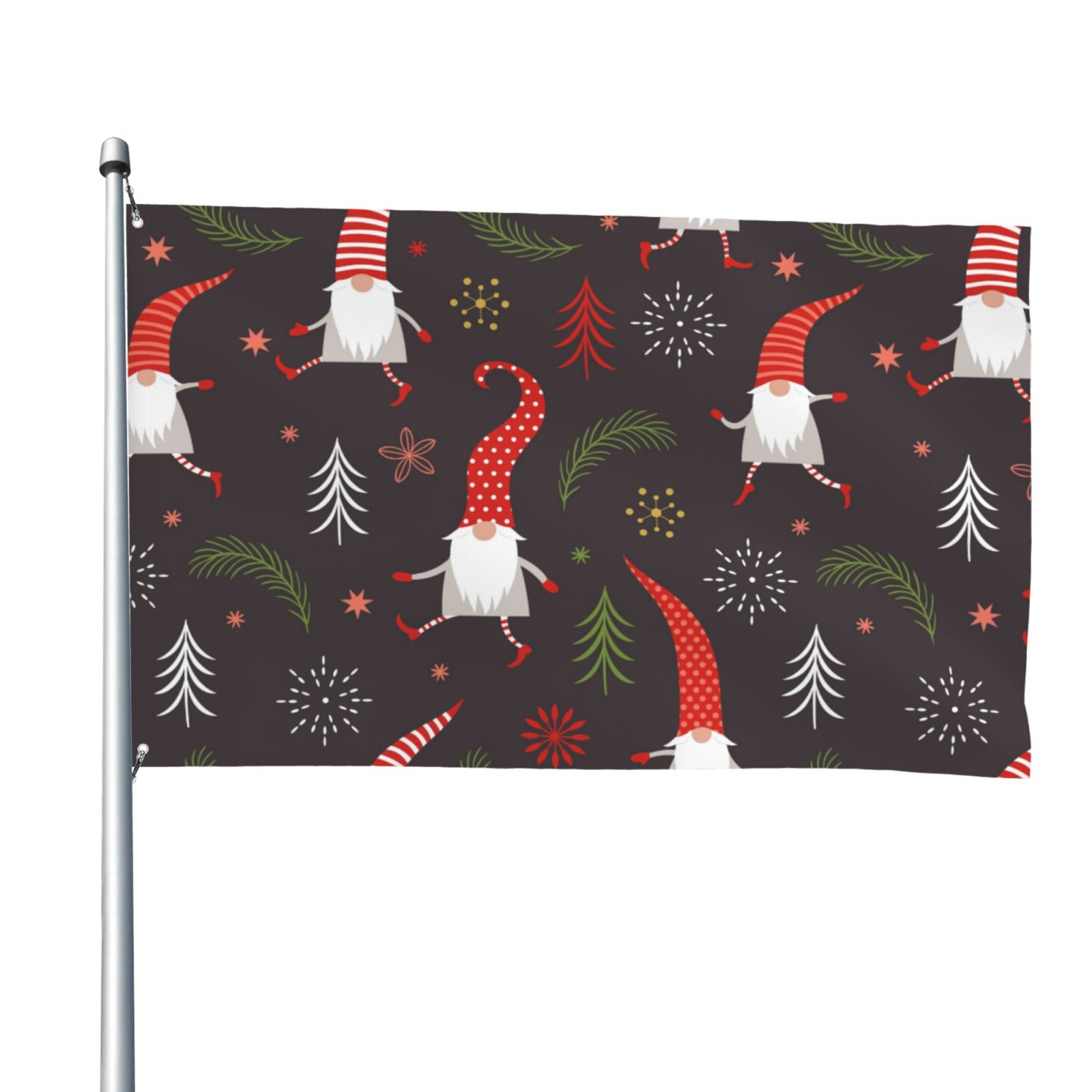 Kll Cute Christmas Gnomes Flag 4x6 Ft Parade Party Flag Outdoor Flag ...