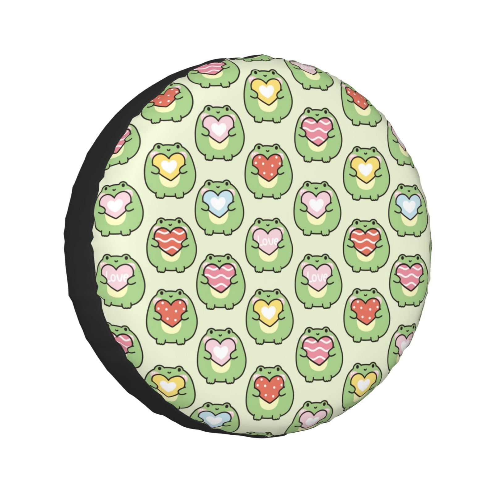 Kll Cute Chubby Frog Tire Cover,Universal Wheel Tire Cover For Trailer ...