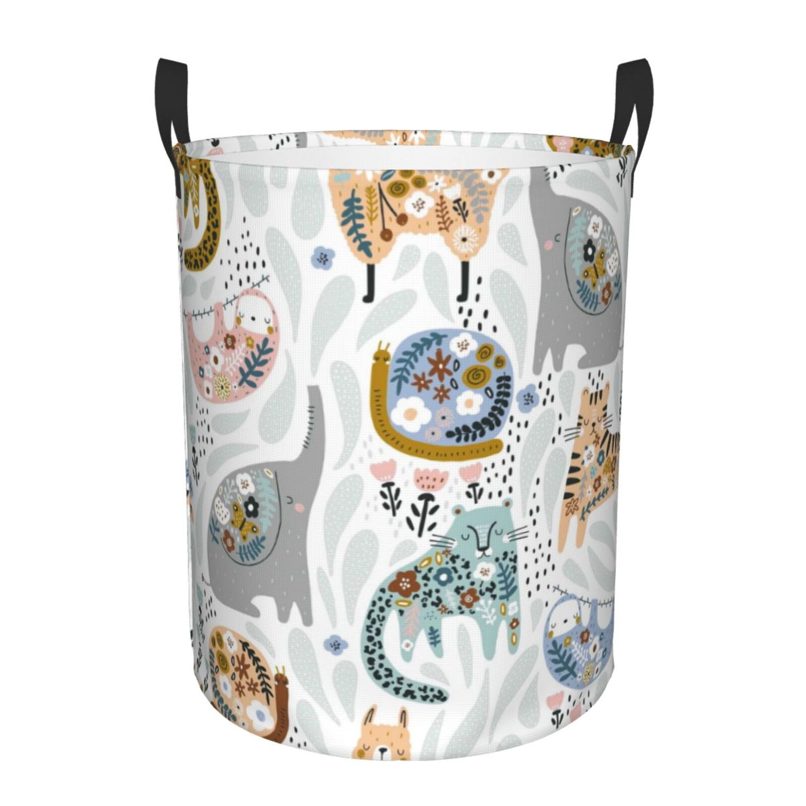 Kll Cute Colorful Animal Waterproof Foldable Laundry Hamper Bucket With ...