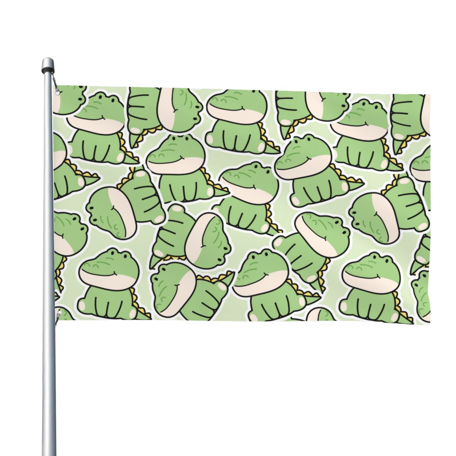 Kll Cute Crocodile Flag 4x6 Ft Parade Party Flag Outdoor Flag ...