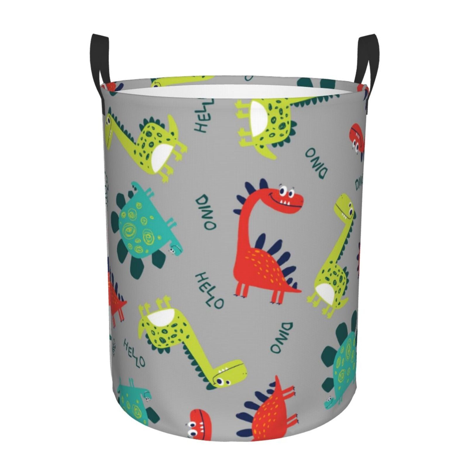 Kll Cute Dinosaur Waterproof Foldable Laundry Hamper Bucket With ...