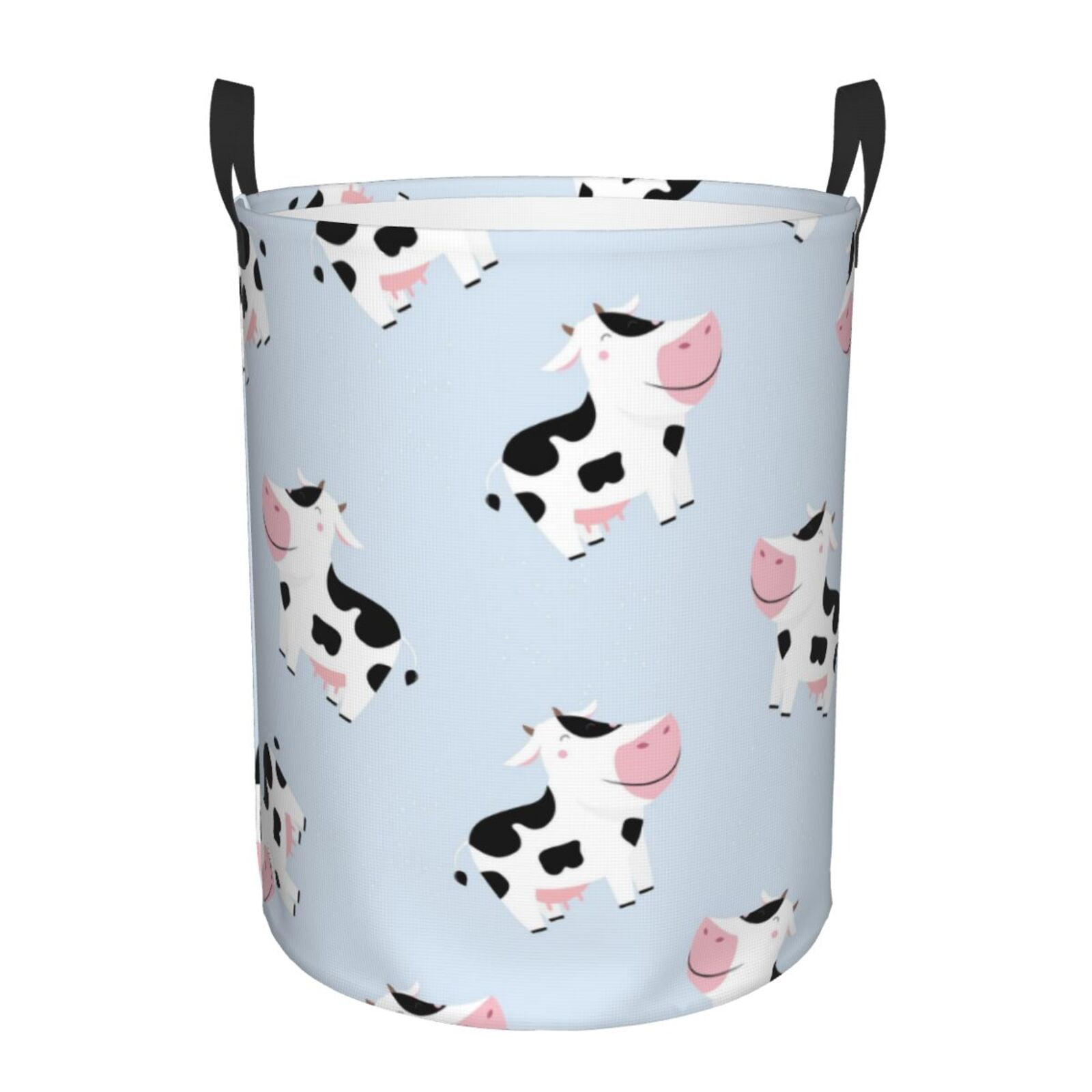 Kll Cute Farm Cow Waterproof Foldable Laundry Hamper Bucket With ...