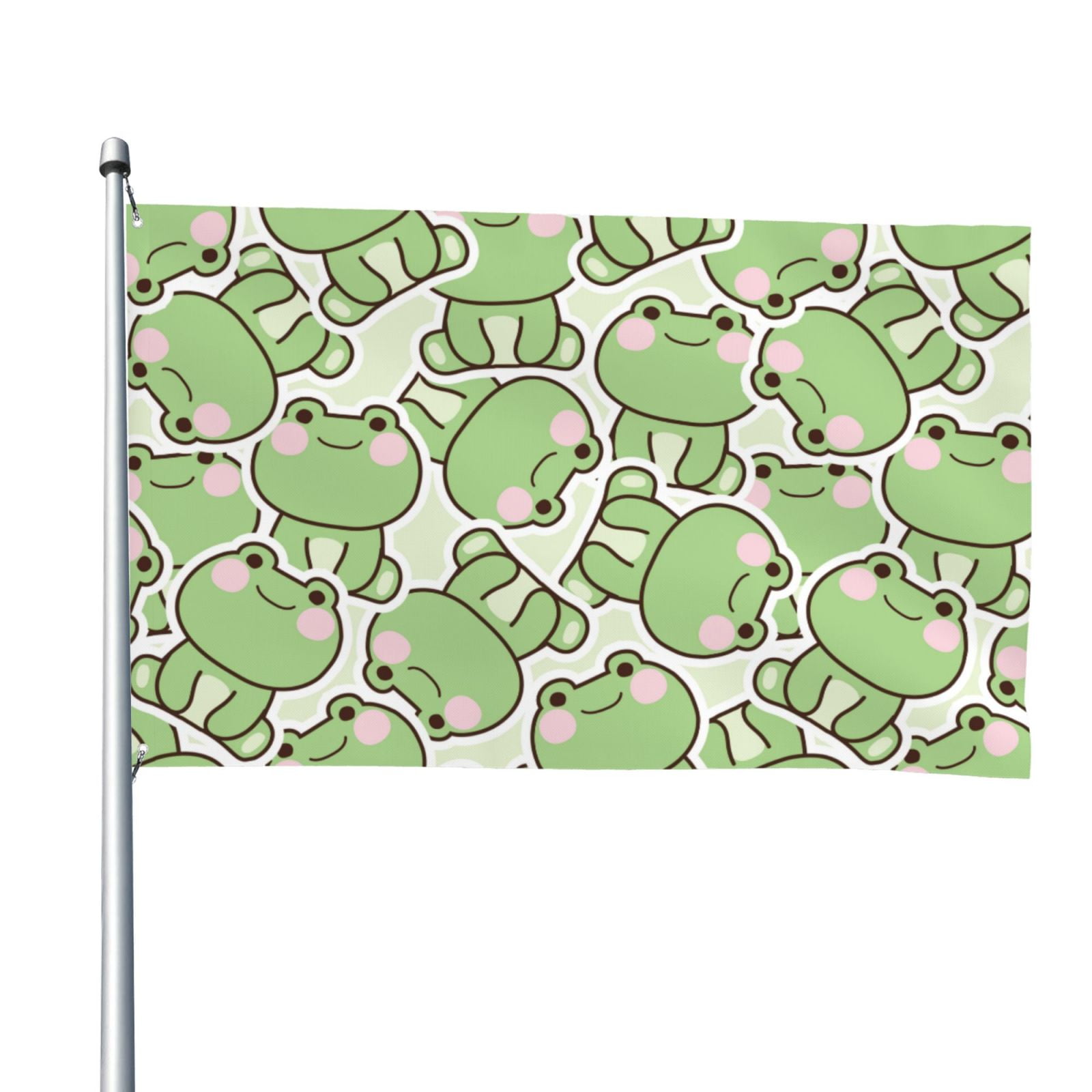 Kll Cute Frog Flag 4x6 Ft Parade Party Flag Outdoor Flag Decorative ...