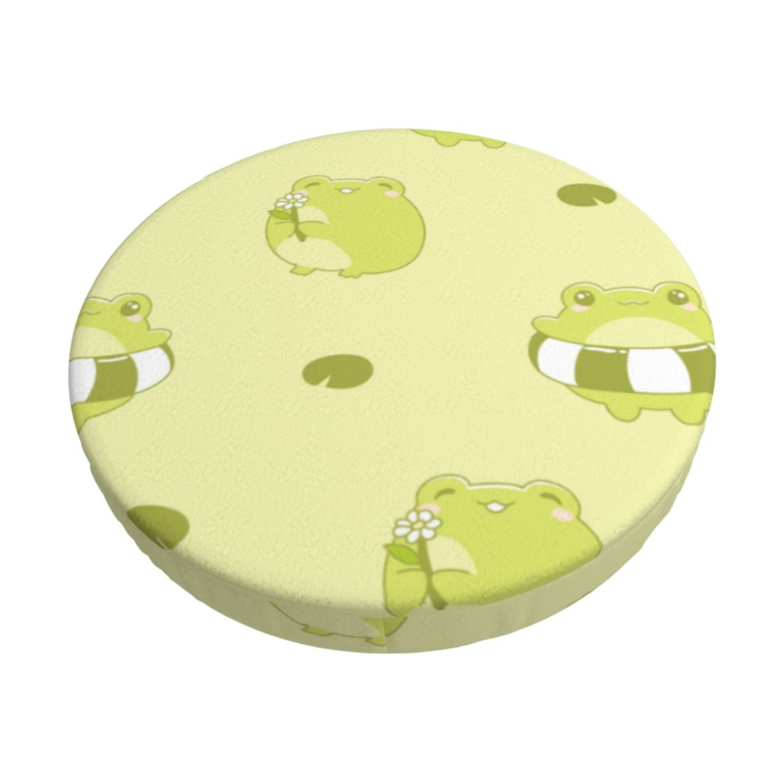 Kll Cute Frog3 Round Bar Chair Cushion Cover 13 Inch,Bar Stool ...