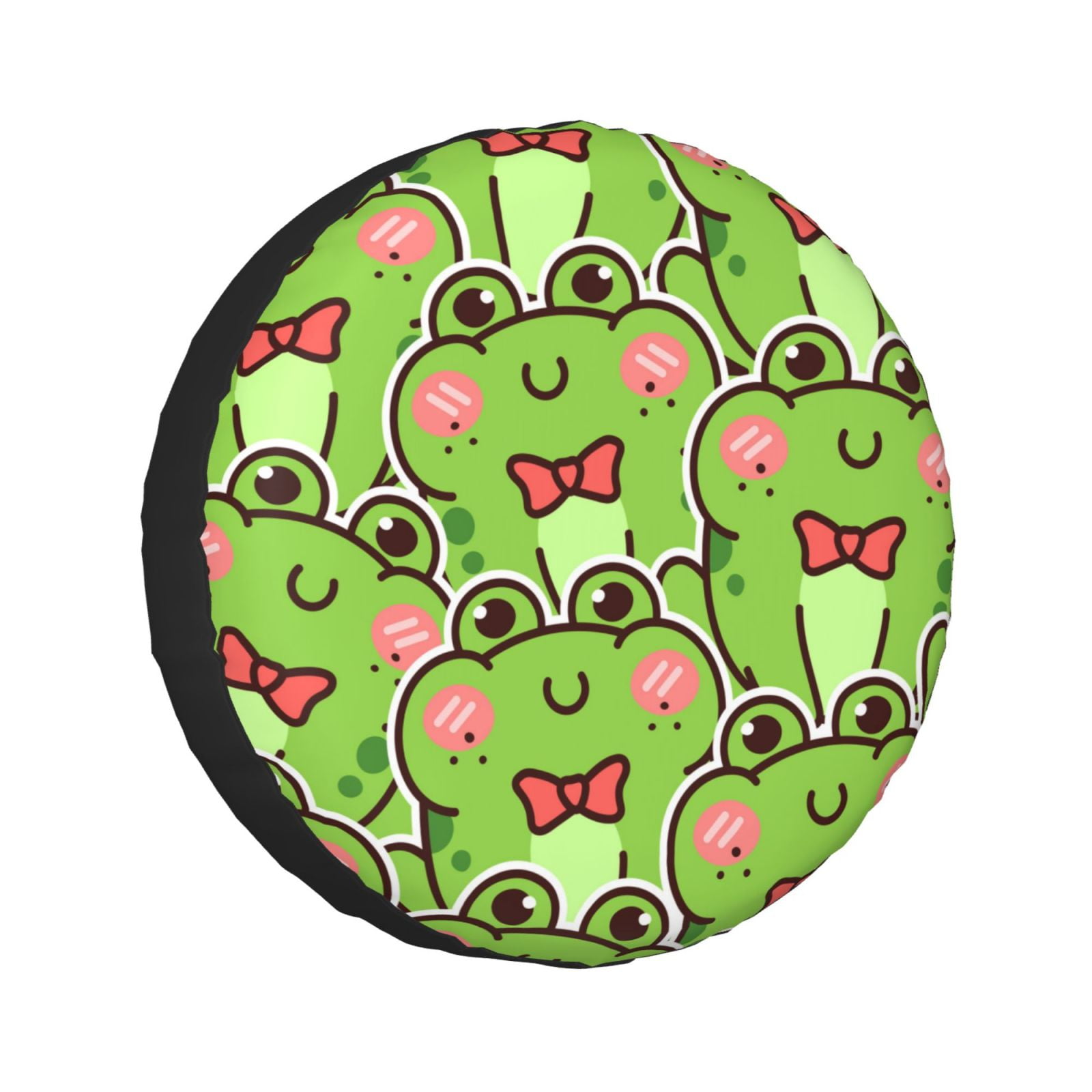 Kll Cute Green Frog Tire Cover,Universal Wheel Tire Cover For Trailer ...
