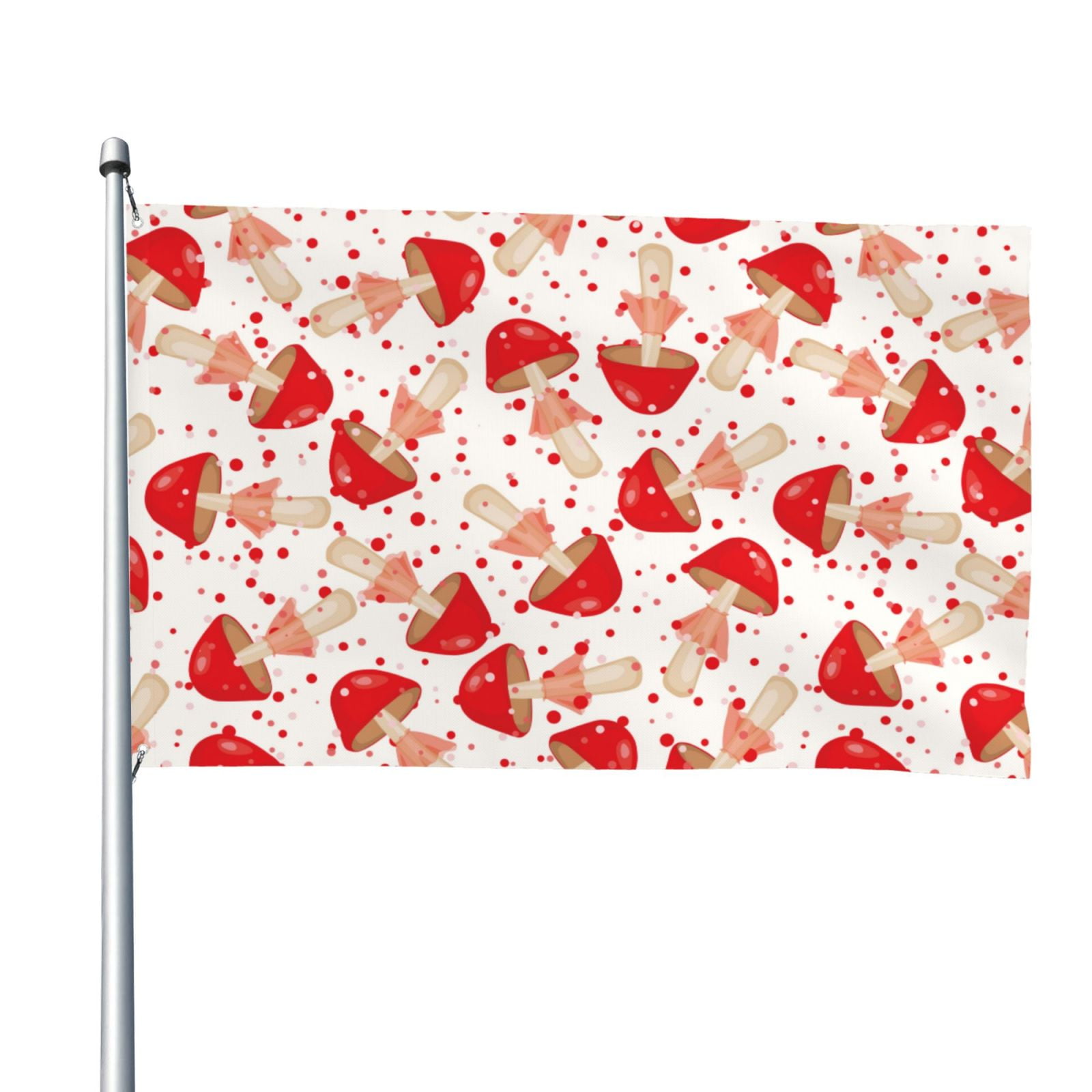 Kll Cute Mushroom Flag 4x6 Ft Parade Party Flag Outdoor Flag Decorative ...