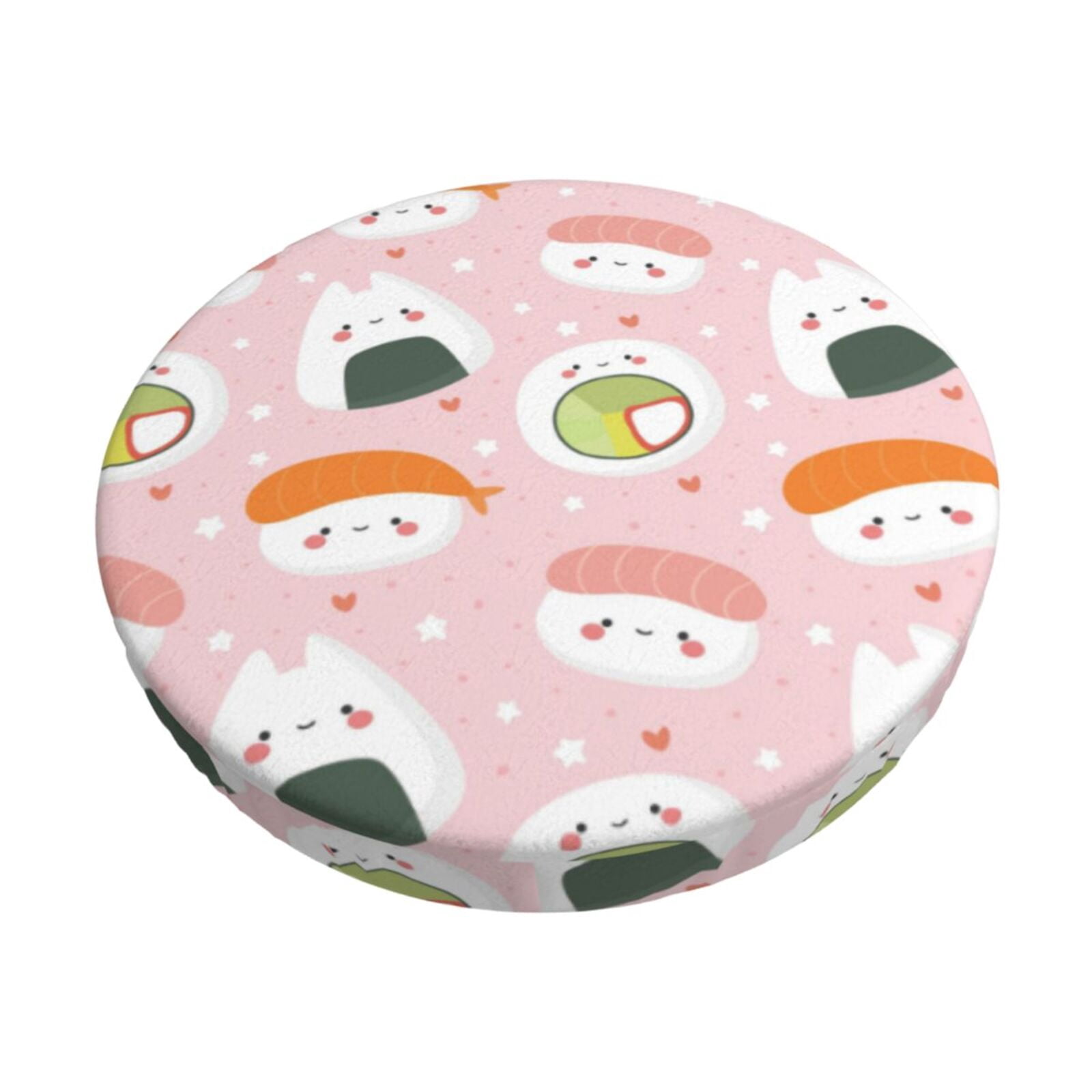 Kll Cute Sushi Round Bar Chair Cushion Cover 12 Inch,Bar Stool ...