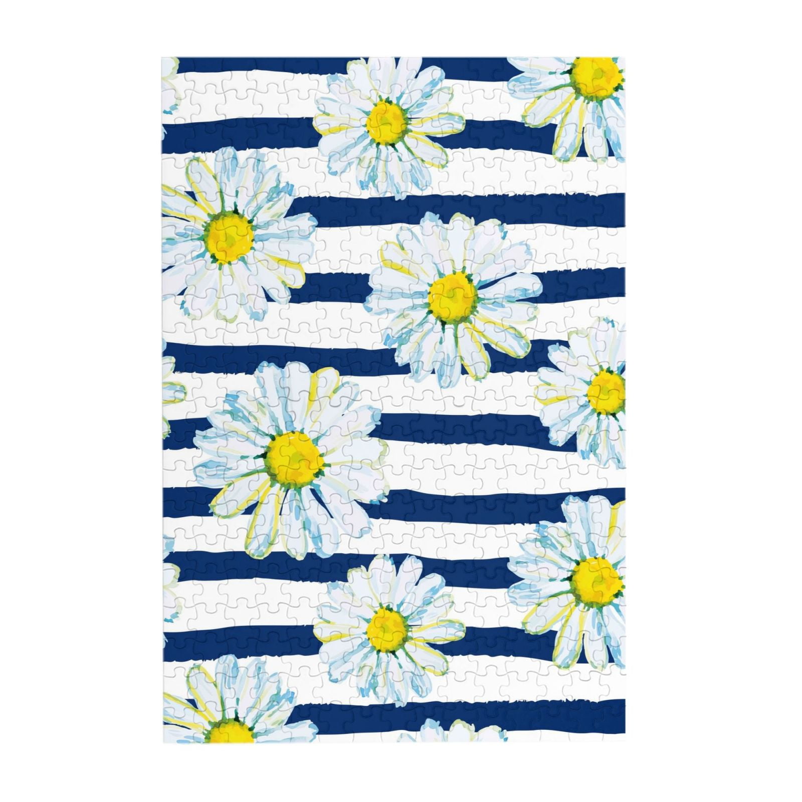 Kll Daisy Striped Nautical - 300 Piece Jigsaw Puzzle For Adult And ...