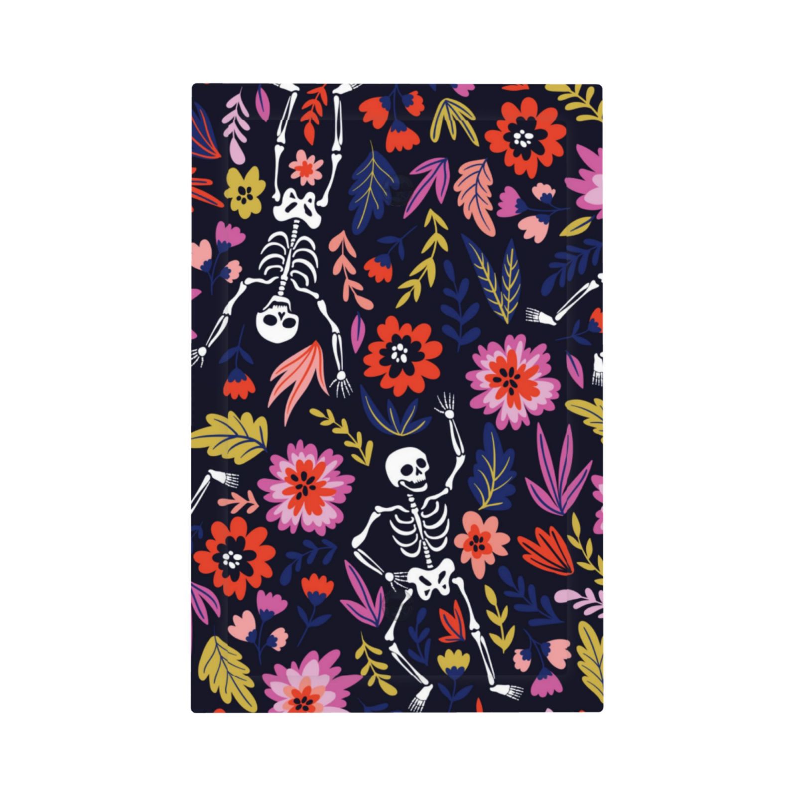 Kll Dancing Skeletons Floral Garden Wall Plate,Gloss Finish,Standard ...