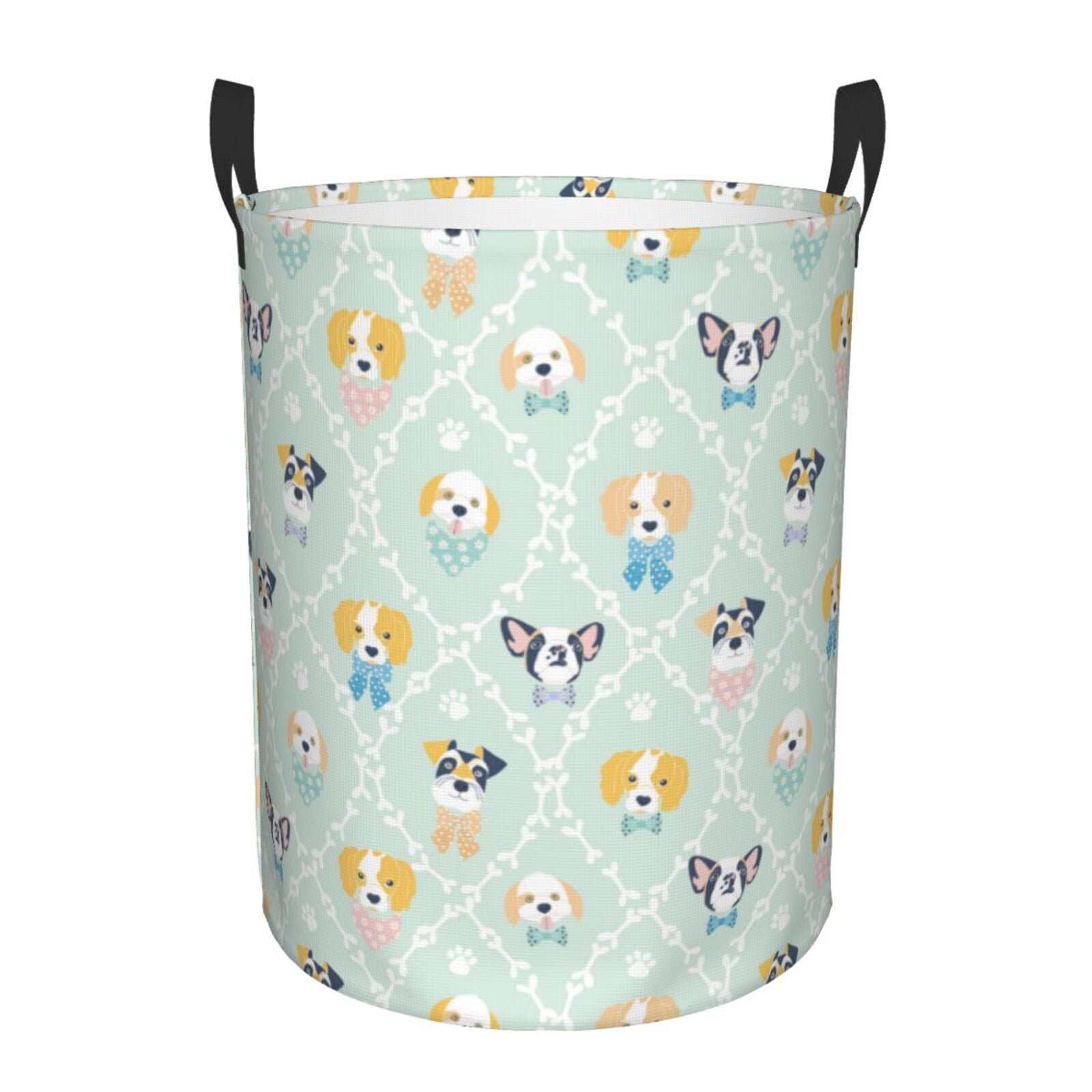 Kll Different Breeds Of Dogs Waterproof Foldable Laundry Hamper Bucket ...