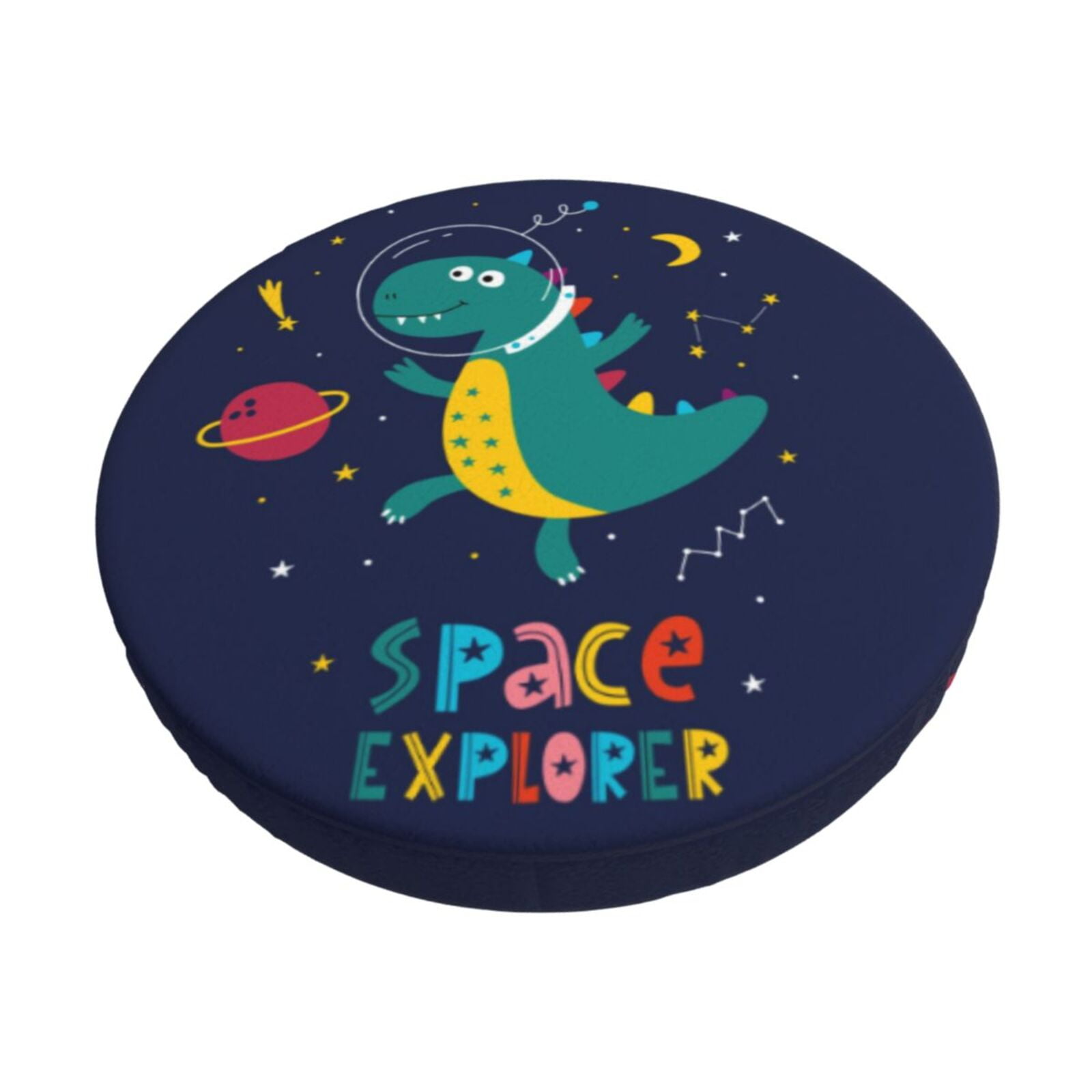 Kll Dinosau Space Explorer Round Bar Chair Cushion Cover 13 Inch,Bar ...