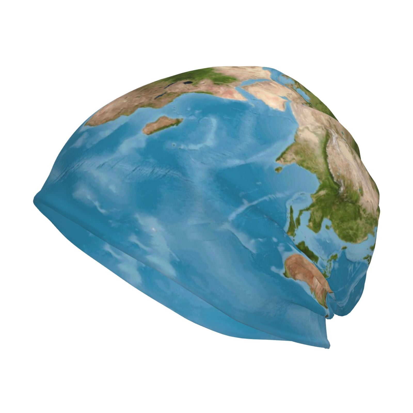 Kll Earth View World Map Winter Fall Beanie Knit Hats For Men & Women ...