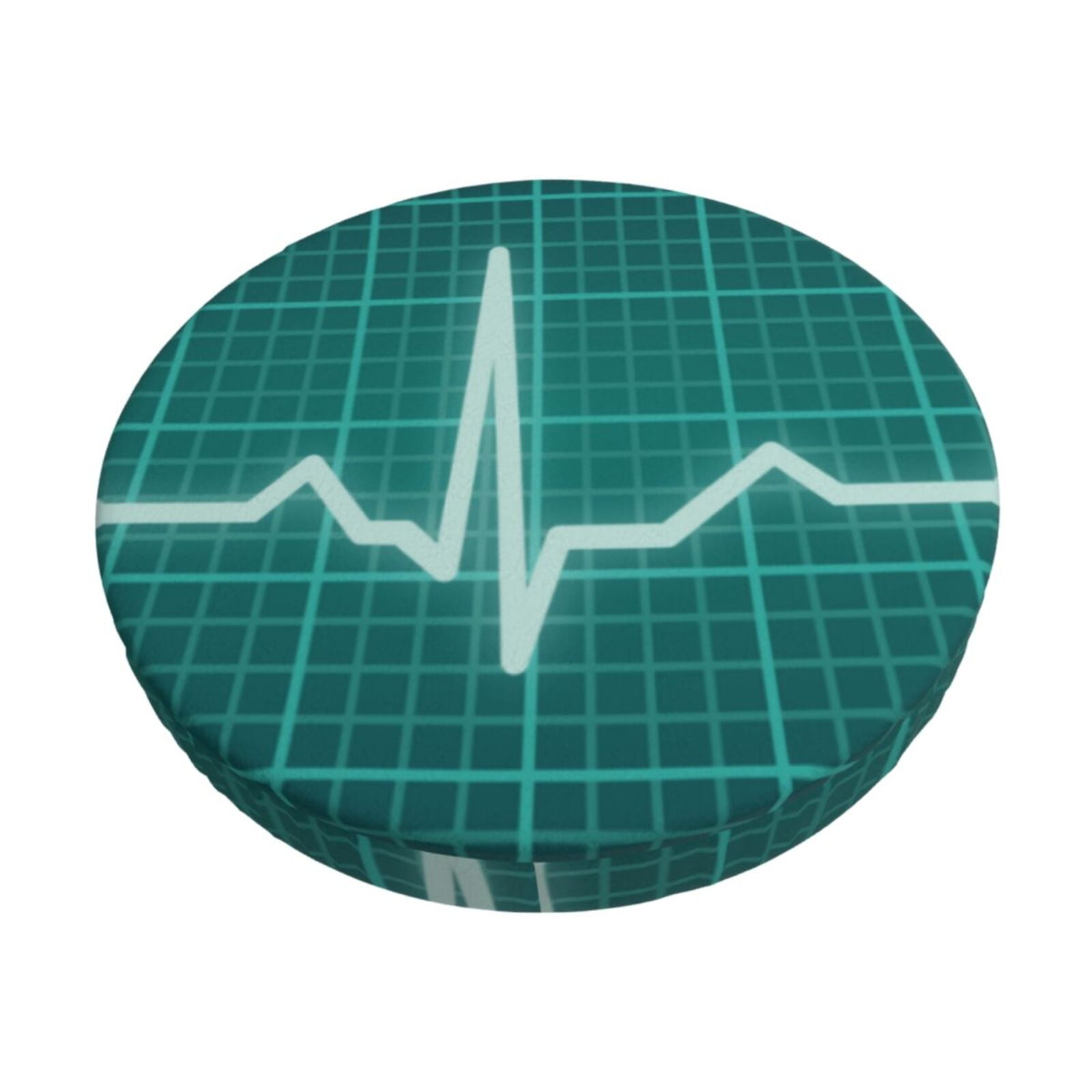 Kll Ecg Wave Round Bar Chair Cushion Cover 12 Inch,Bar Stool Protector ...