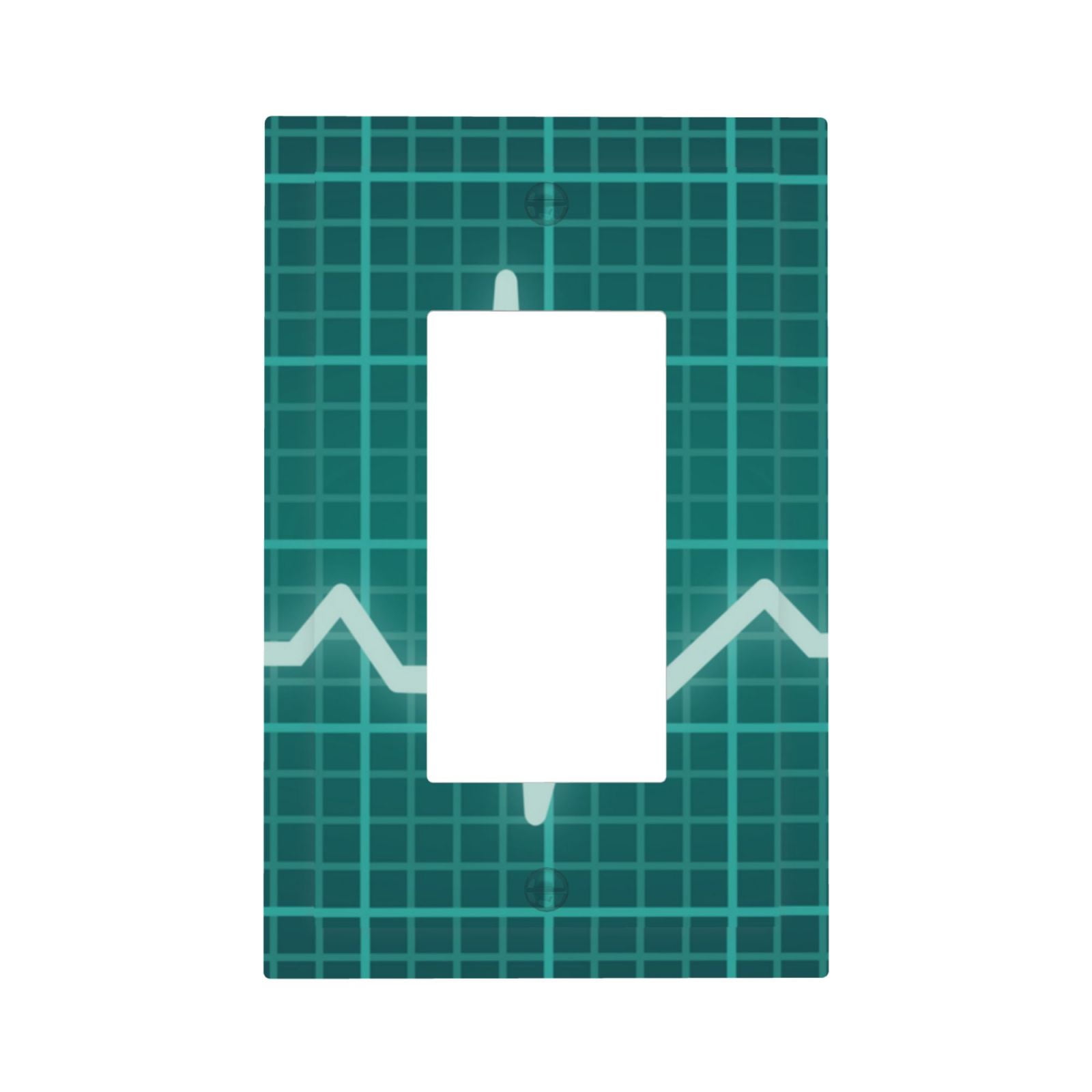 Kll Ecg Wave Wall Plate,Gloss Finish,Standard Size 1 - 5" X 3 ...