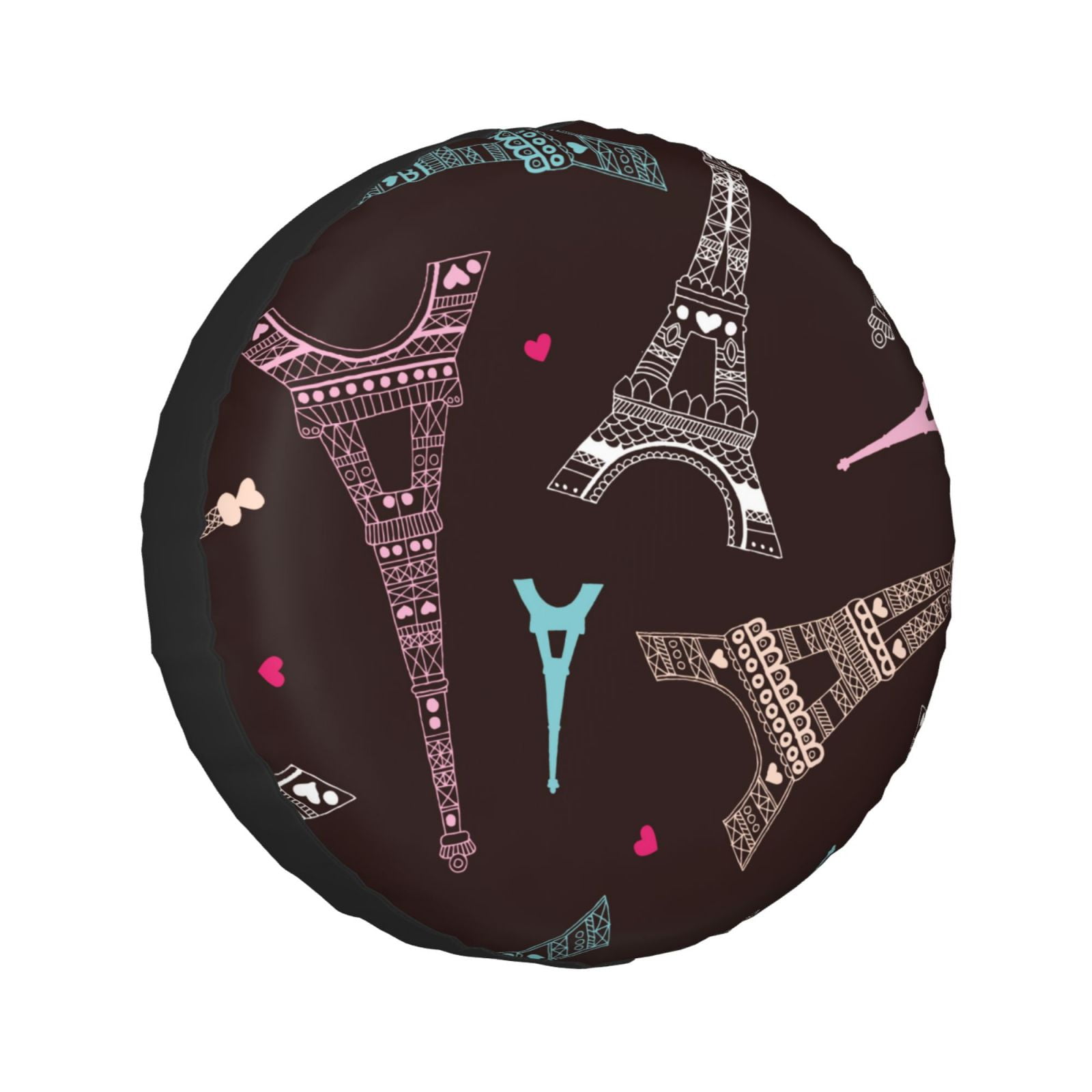 Kll Eiffel Tower Tire Cover,Universal Wheel Tire Cover For Trailer, Rv ...